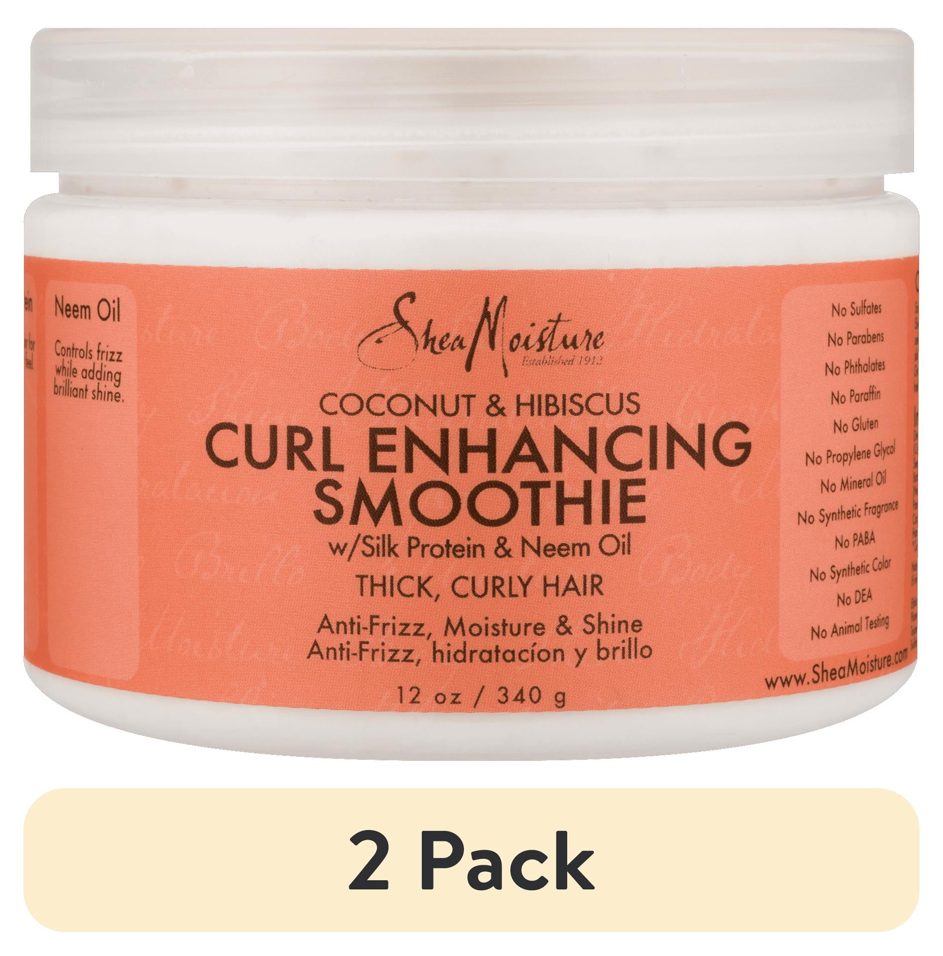 (2 pack) SheaMoisture Smoothie Enhancing Hair Curl Cream Coconut ...