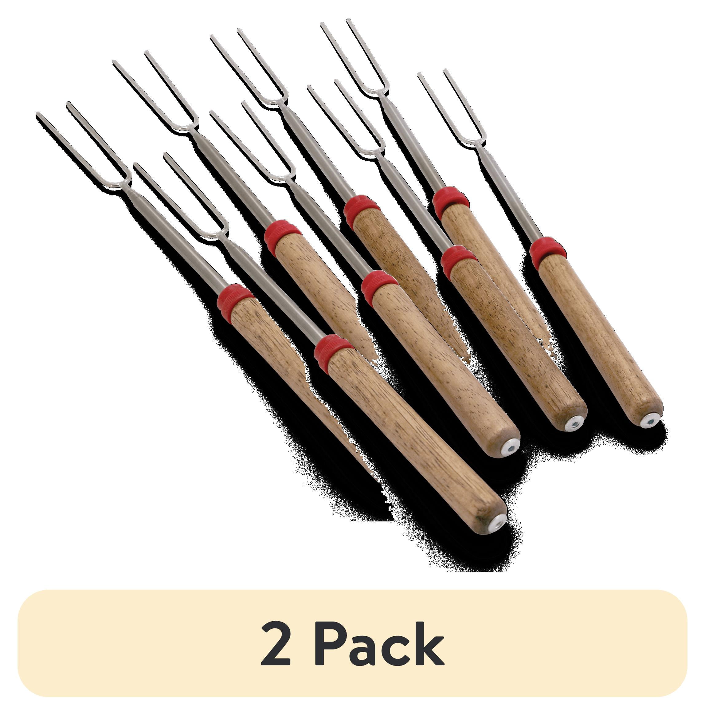 (2 pack) Coghlan's Telescoping Roasting Fork 12.5 to 34 inch,Chrome ...