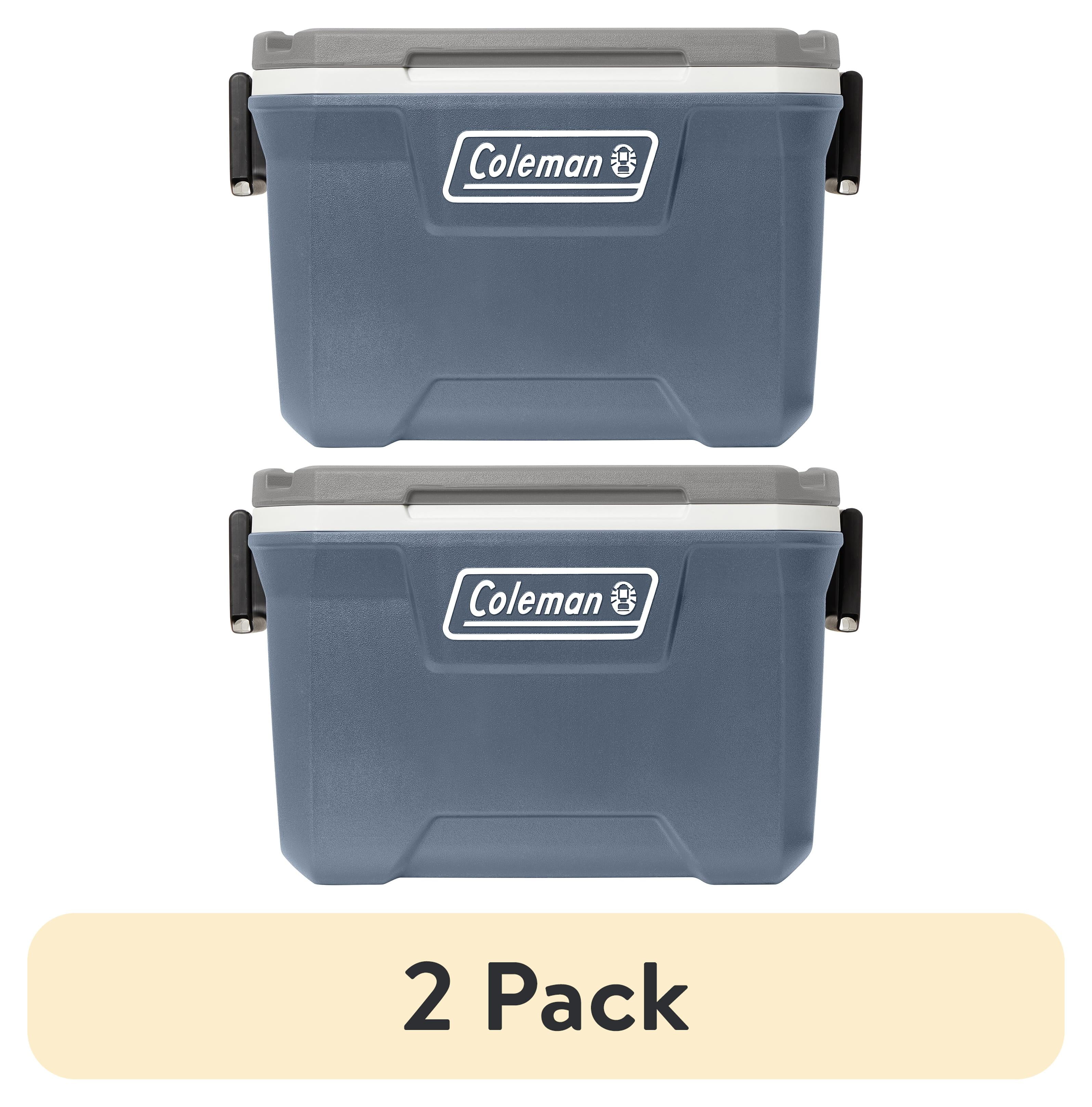 (2 pack) Coleman 52 qt Hard Sized Cooler / Ice Chest, 316 Series, Lakeside Blue - Walmart.com