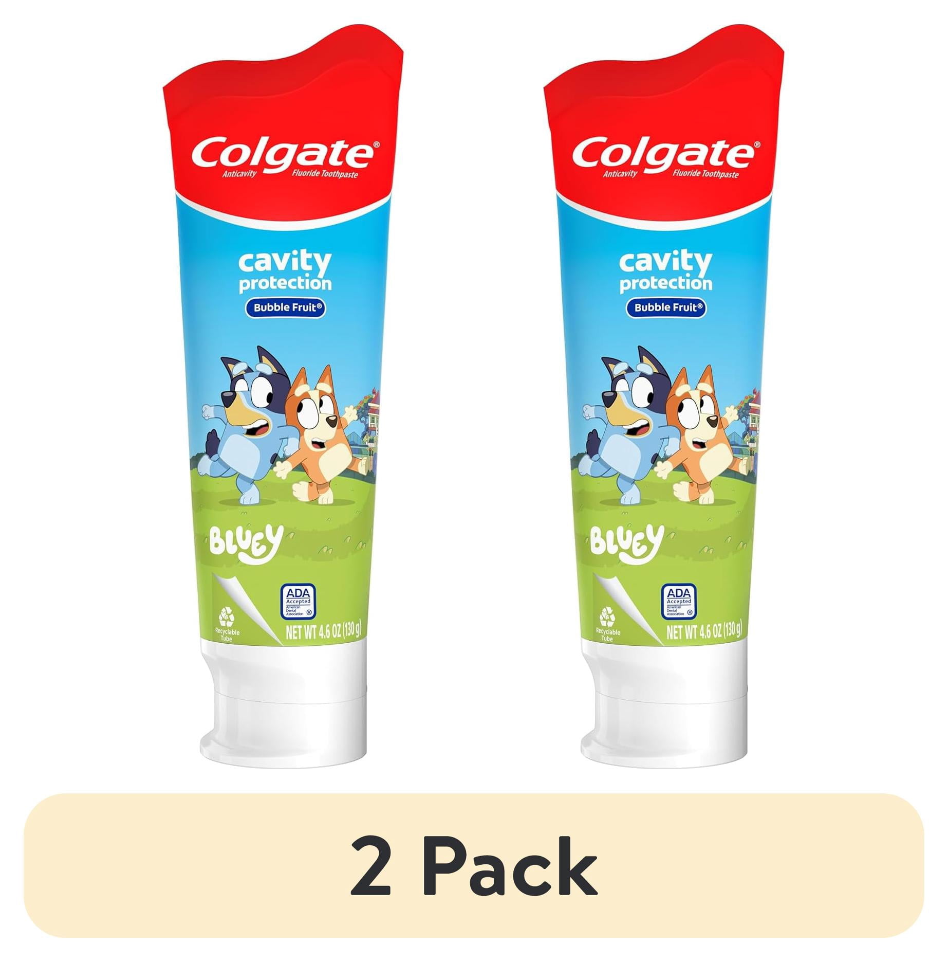 (2 pack) Colgate Bluey Kids Toothpaste with Fluoride, Cavity Protection ...