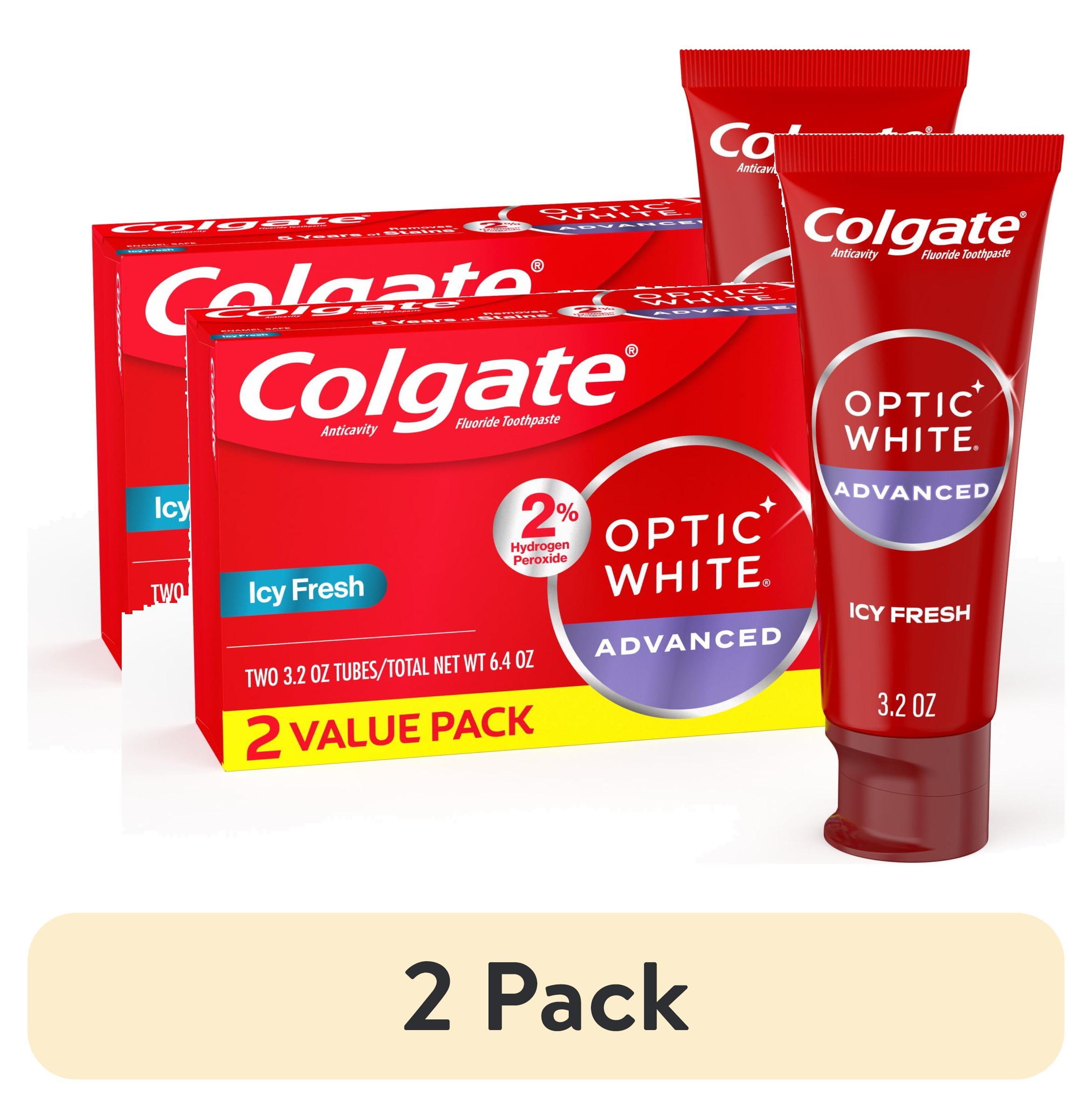 (2 pack) Colgate Optic White Advanced Hydrogen Peroxide Whitening ...