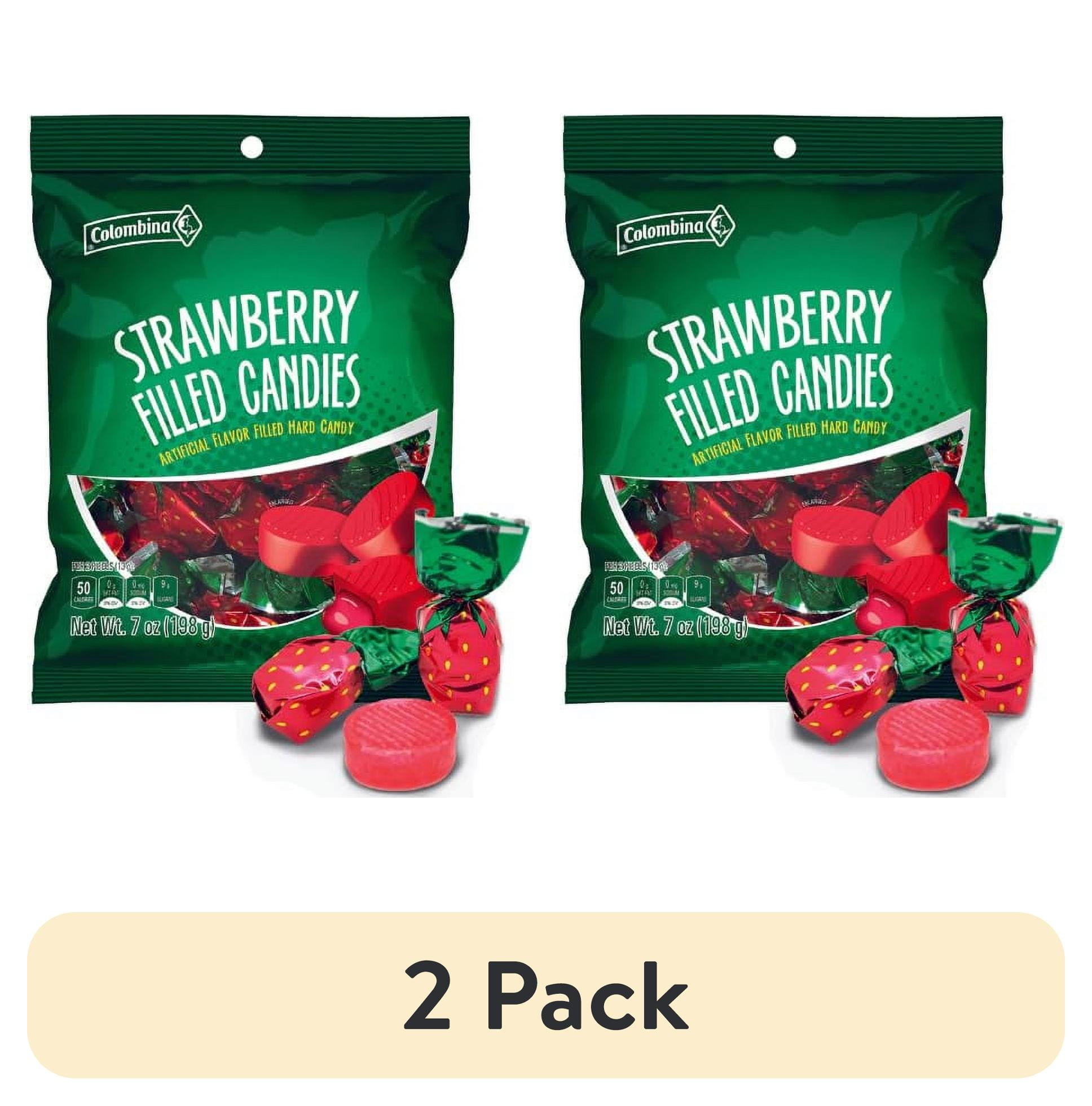 (2 pack) Colombina Strawberry Delights Hard Candies, 7oz - Walmart.com