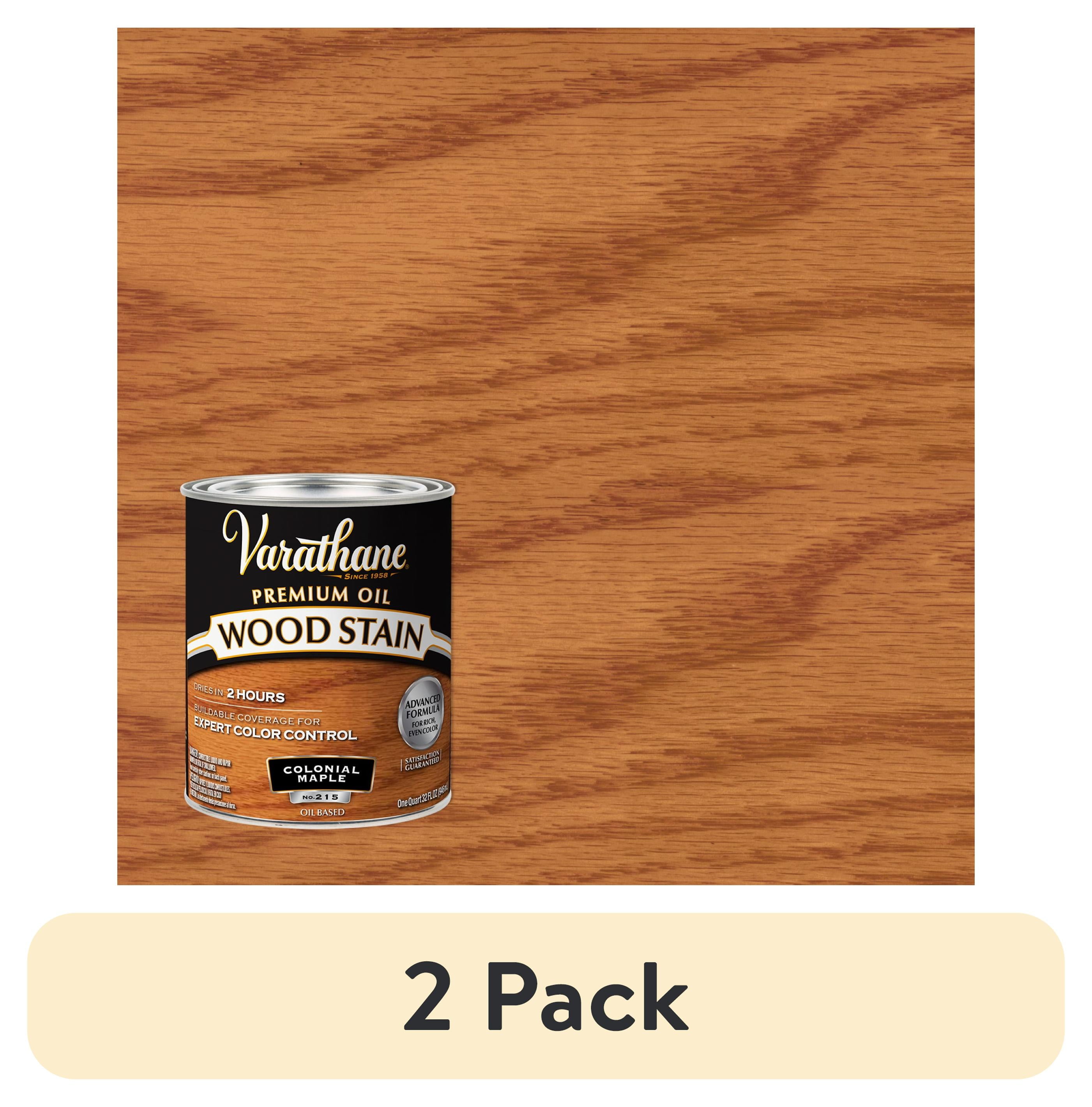 (2 pack) Colonial Maple, Varathane Premium Oil-Based Interior Wood ...