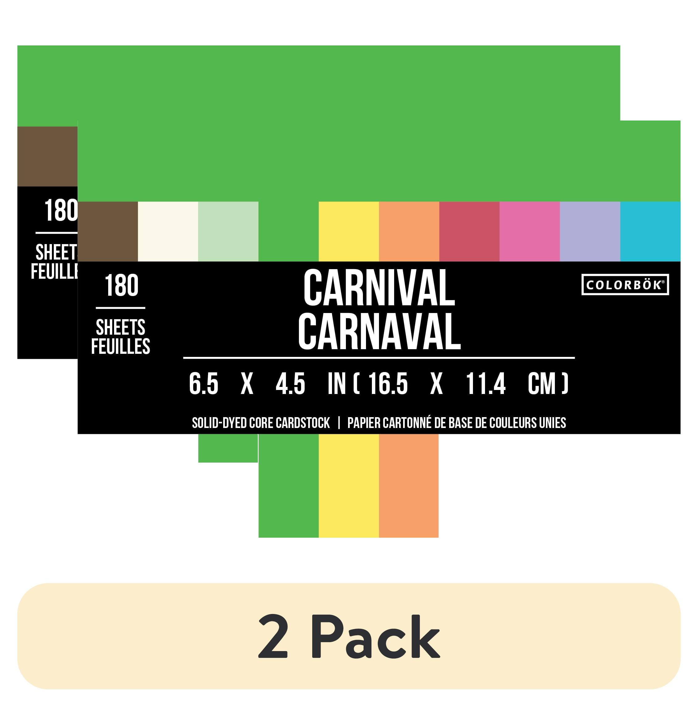 (2 pack) Colorbök Carnival Multicolor Premium Cardstock Paper, 6.5" x 4 ...