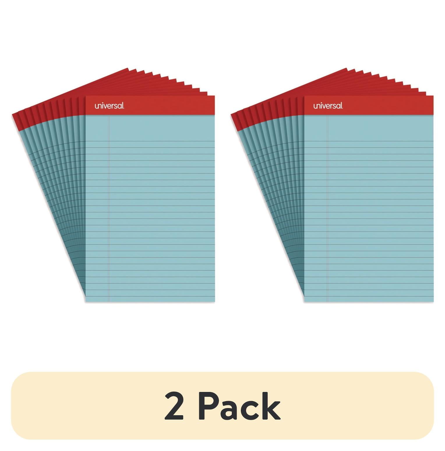 (2 pack) Universal UNV35850 50 Sheets 5 in. x 8 in. Narrow Rule Colored ...