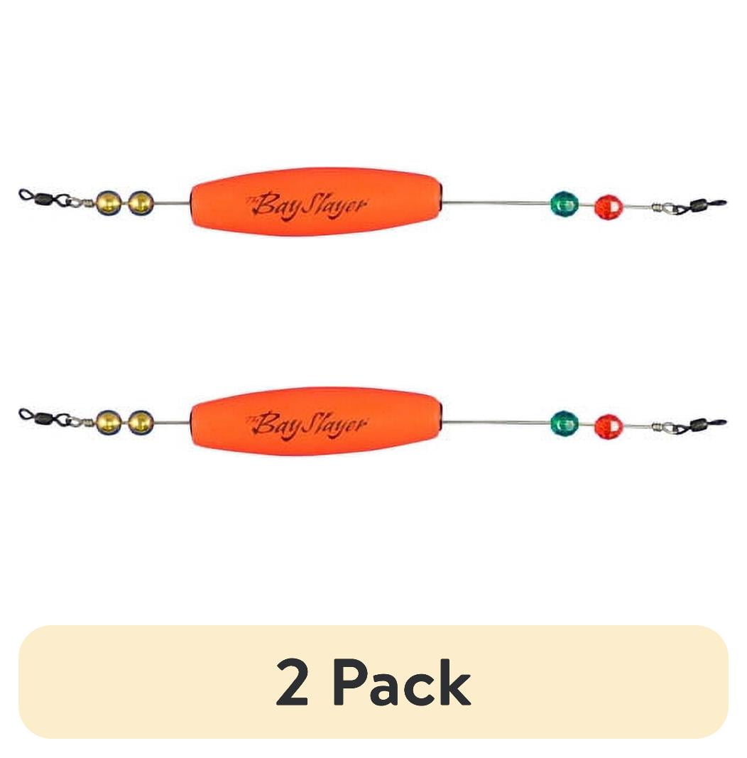 (2 pack) Comal Tackle The Bay Slayer 3" Weighted Cigar Rat'L Float, Red ...