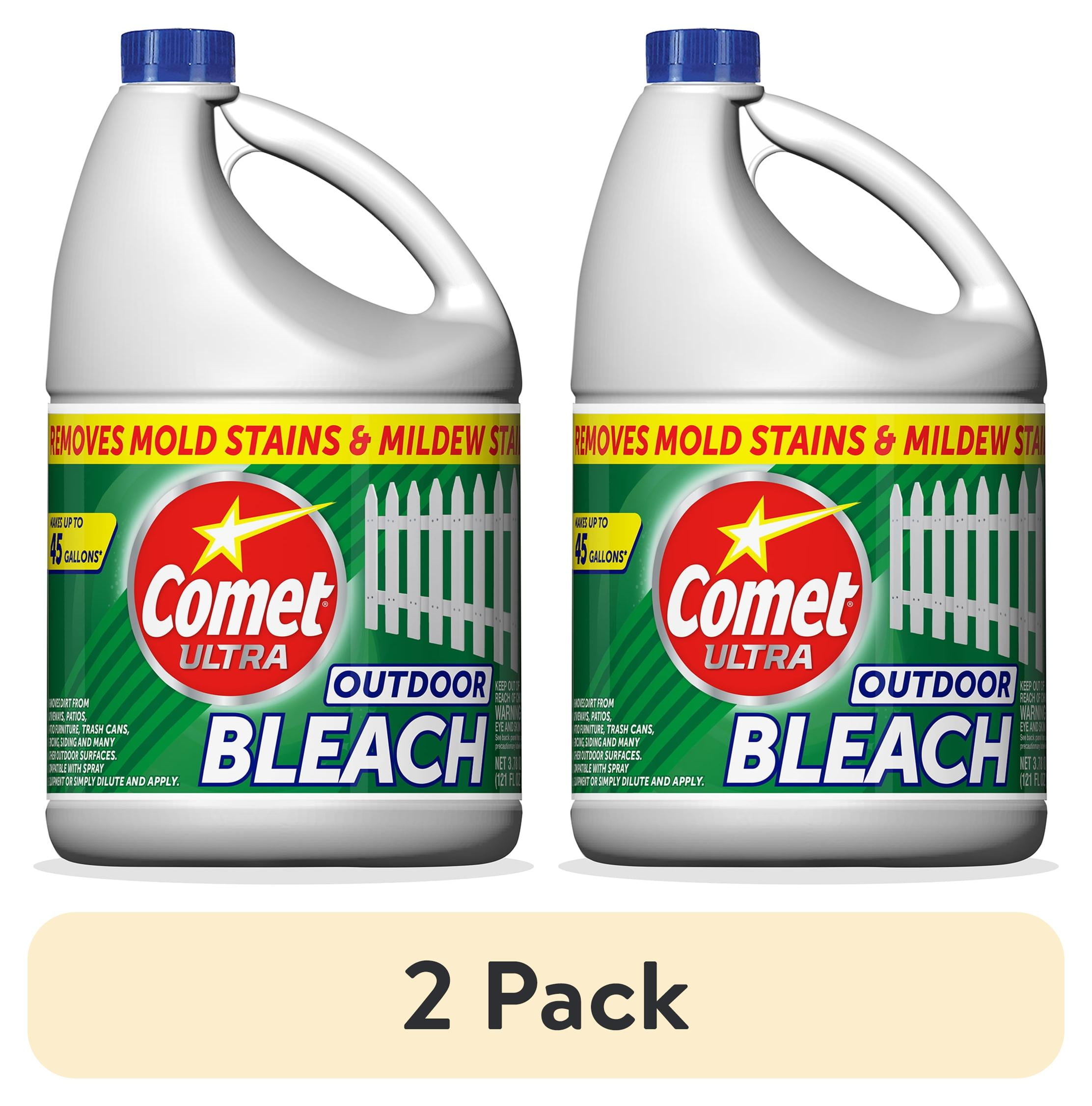 (2 pack) Comet Outdoor Cleaning Bleach 121 floz Unscented - Walmart.com