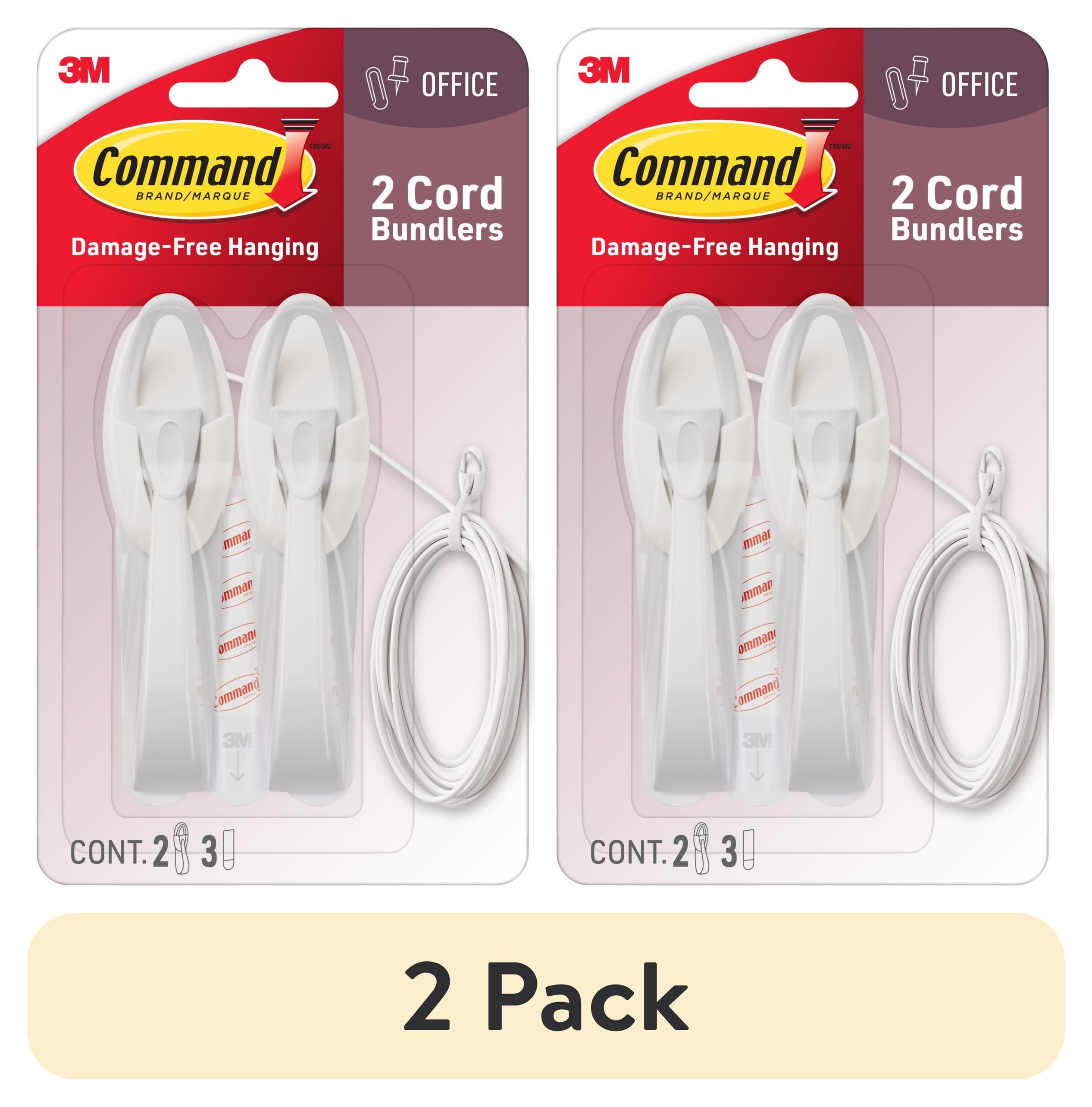 (2 pack) Command Cord Bundlers, 2 Bundler, 3 Strip - Walmart.com