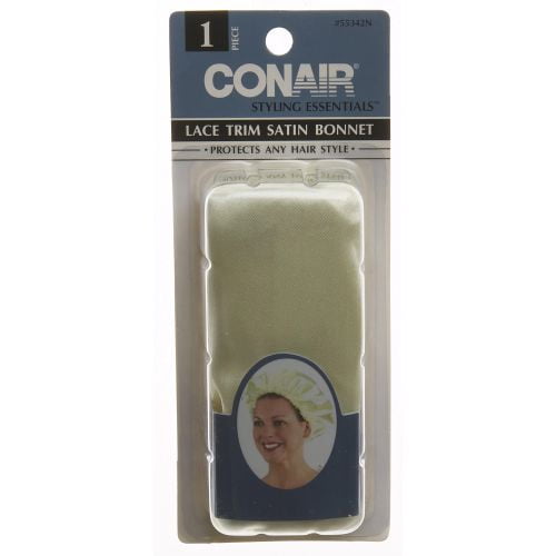 (2 pack) CONAIR - Satin Lace Bonnet Assorted Colors - 1 Pack - Walmart.com