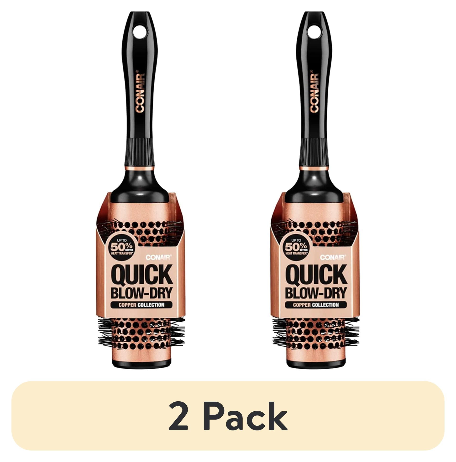 (2 pack) Conair Copper Collection Professional Metal Square Hair Brush ...