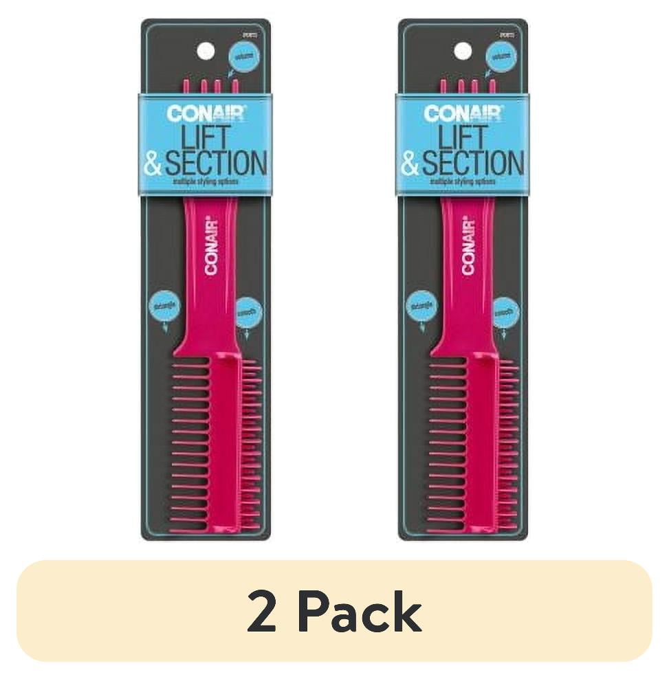 (2 pack) Conair Detangle Hair Comb, Detangling, Black - Walmart.com
