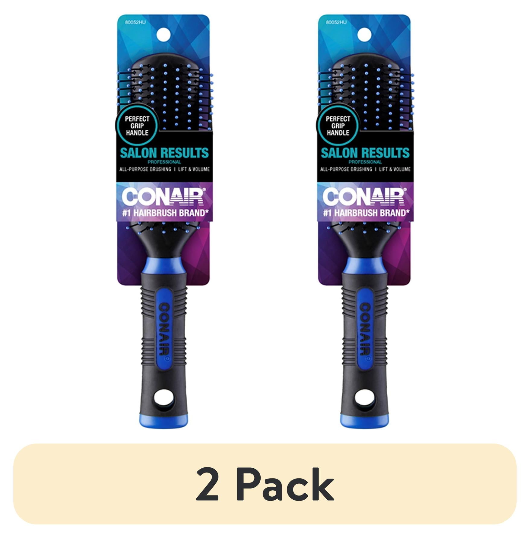 (2 pack) Conair Grip & Shape Nylon Bristle All-Purpose Hair Brush ...