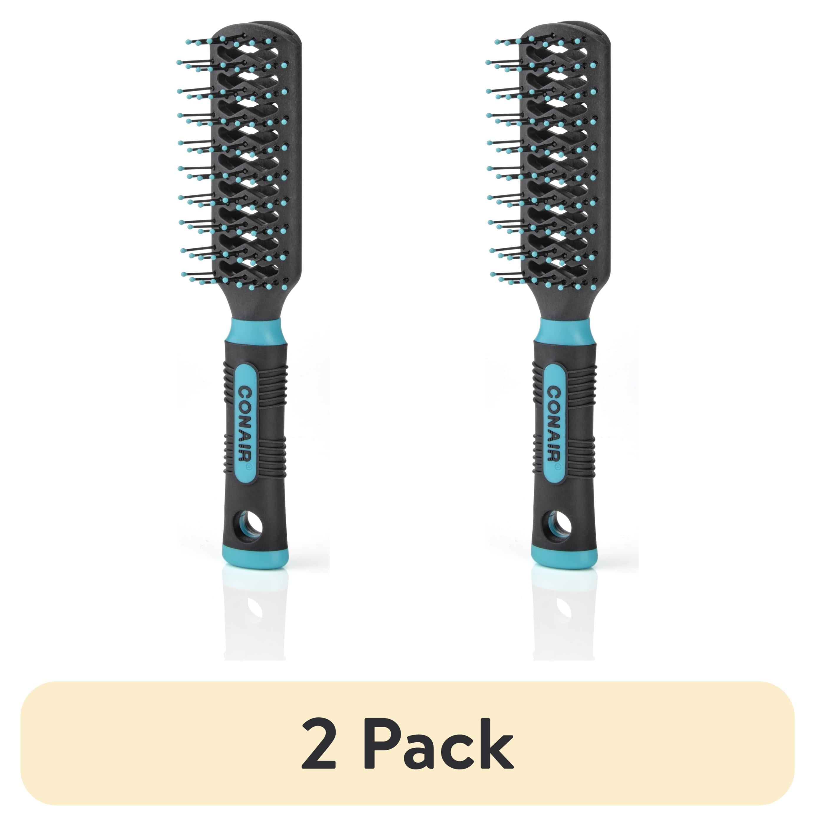 (2 pack) Conair Grip & Lift Vented Hair Brush with Rubber-Grip Handle ...
