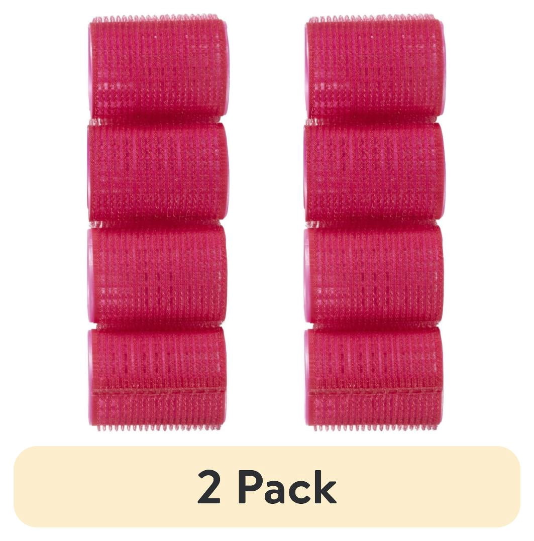 (2 pack) Conair Self-Grip Extra-Large Hair Rollers, Pink, 4 Count ...