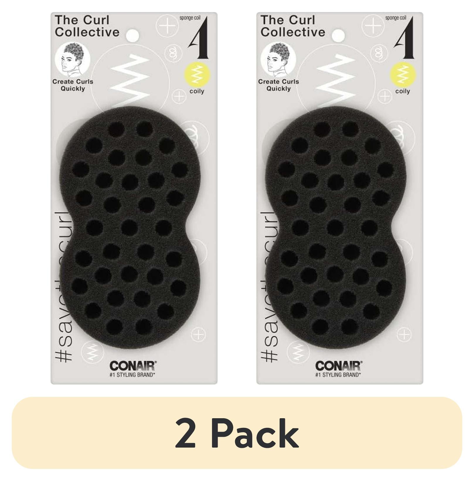 (2 pack) Conair The Curl Collective Sponge Coil Foam Pad Wave Hair ...