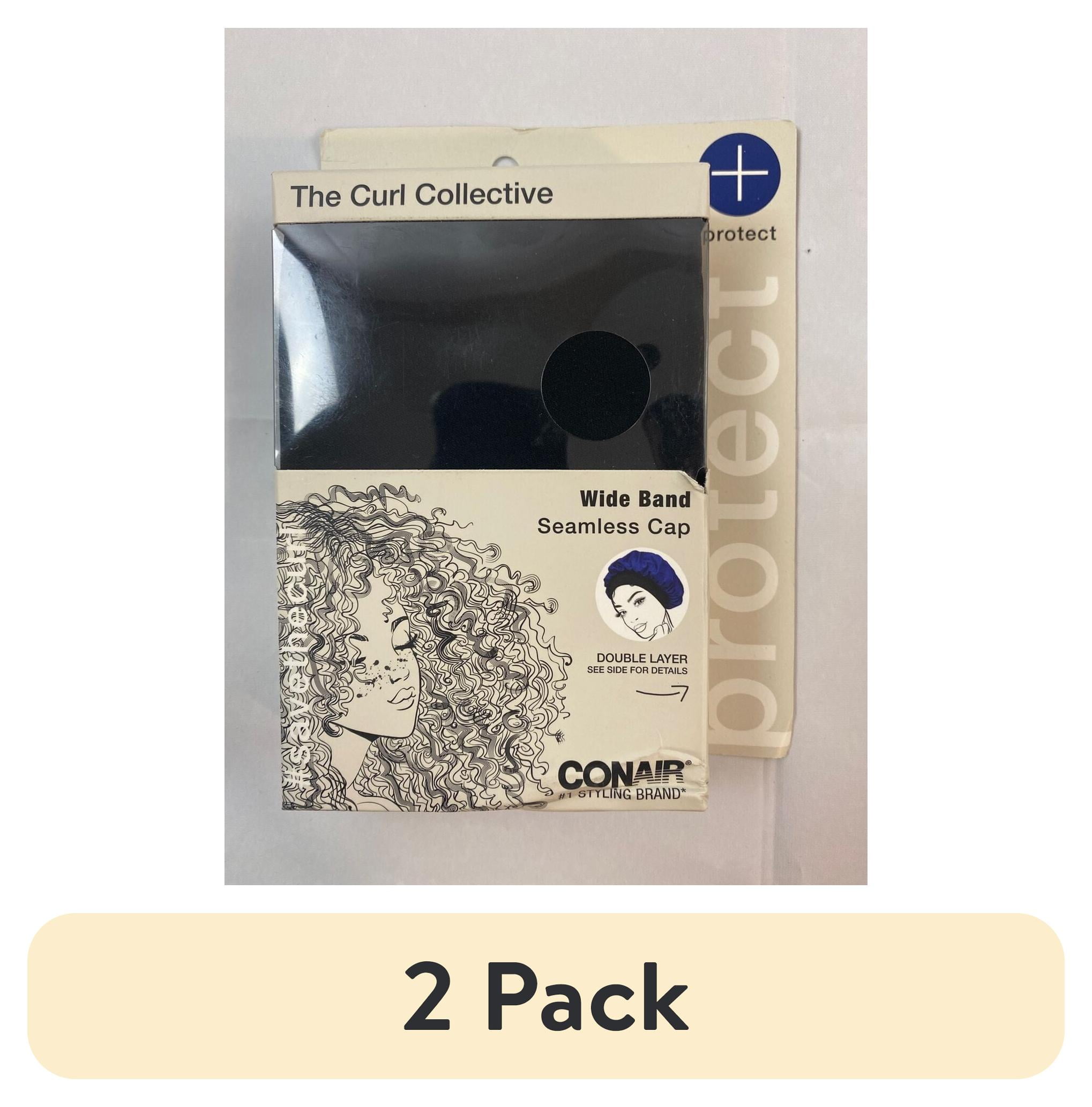 (2 pack) Conair The Curl Collective Wide Band Reversible Seamless Cap ...