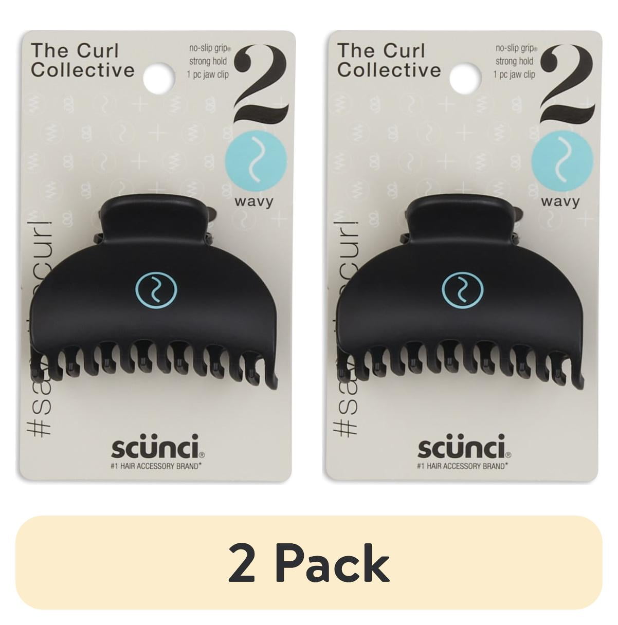 (2 pack) Conair Wavy Hair Claw Clip, Black, 1 Count - Walmart.com