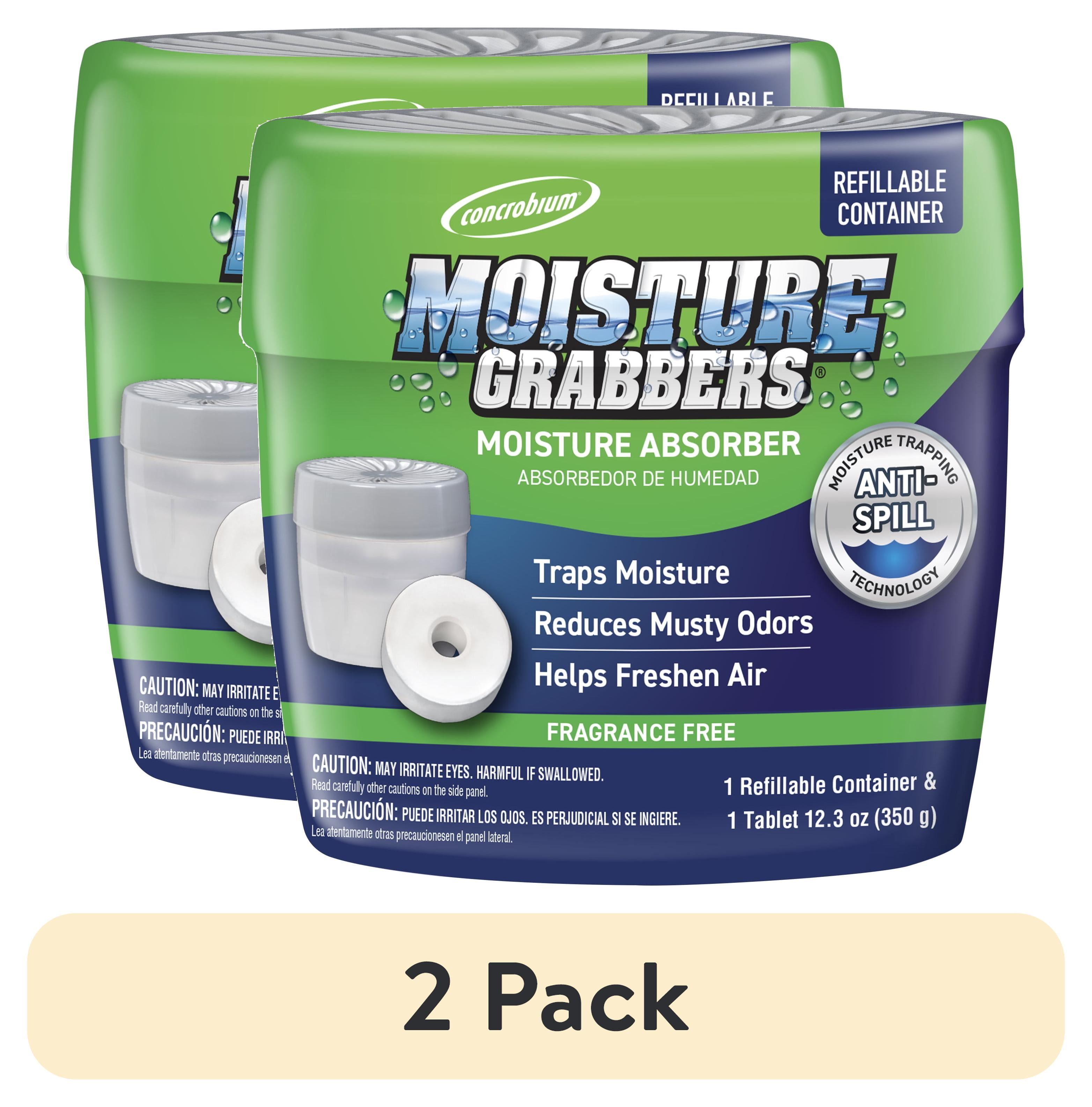 (2 pack) Concrobium Moisture Grabber Container- 12.3 oz Tablet ...