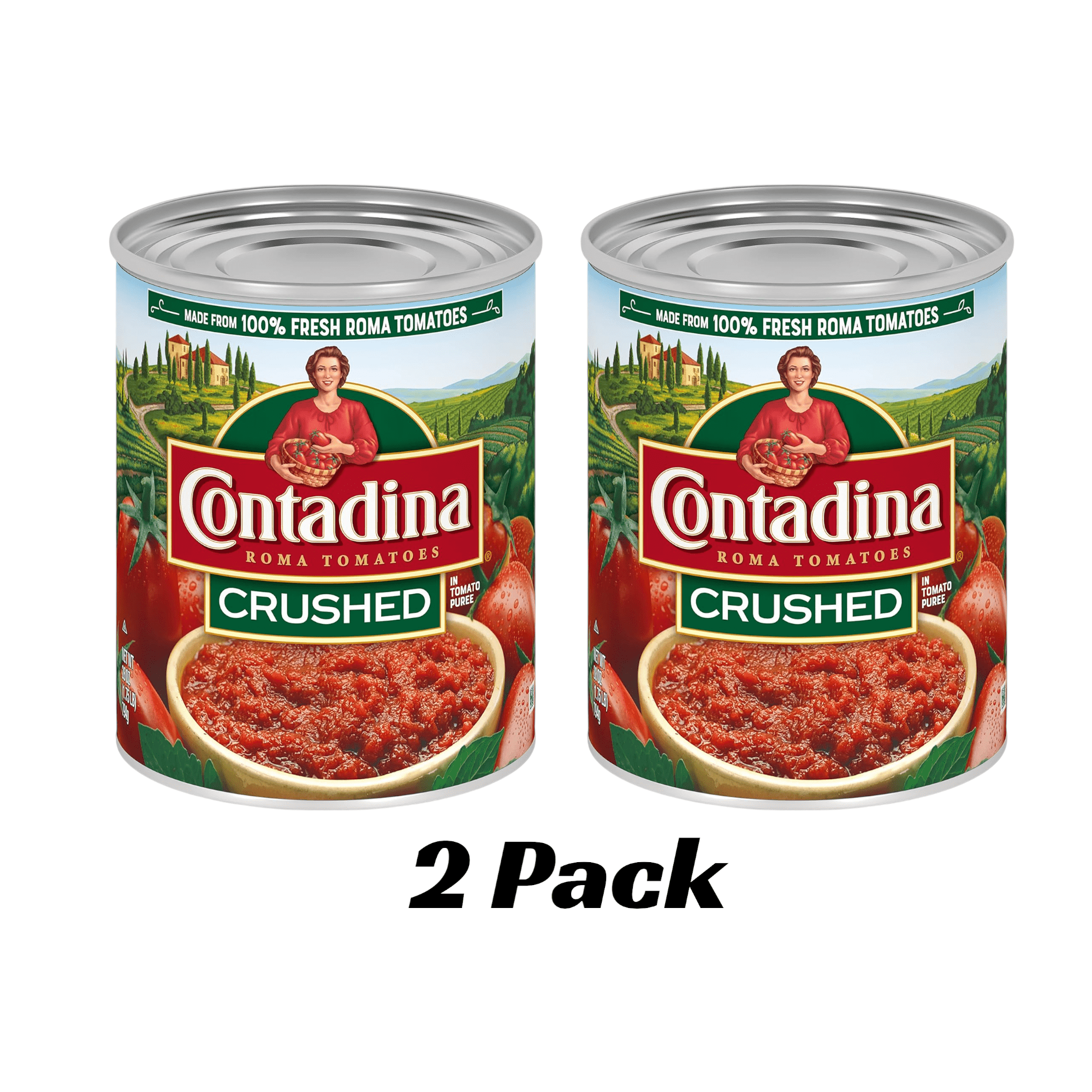 (2 pack) Contadina Crushed Tomatoes, 28 Oz - Walmart.com