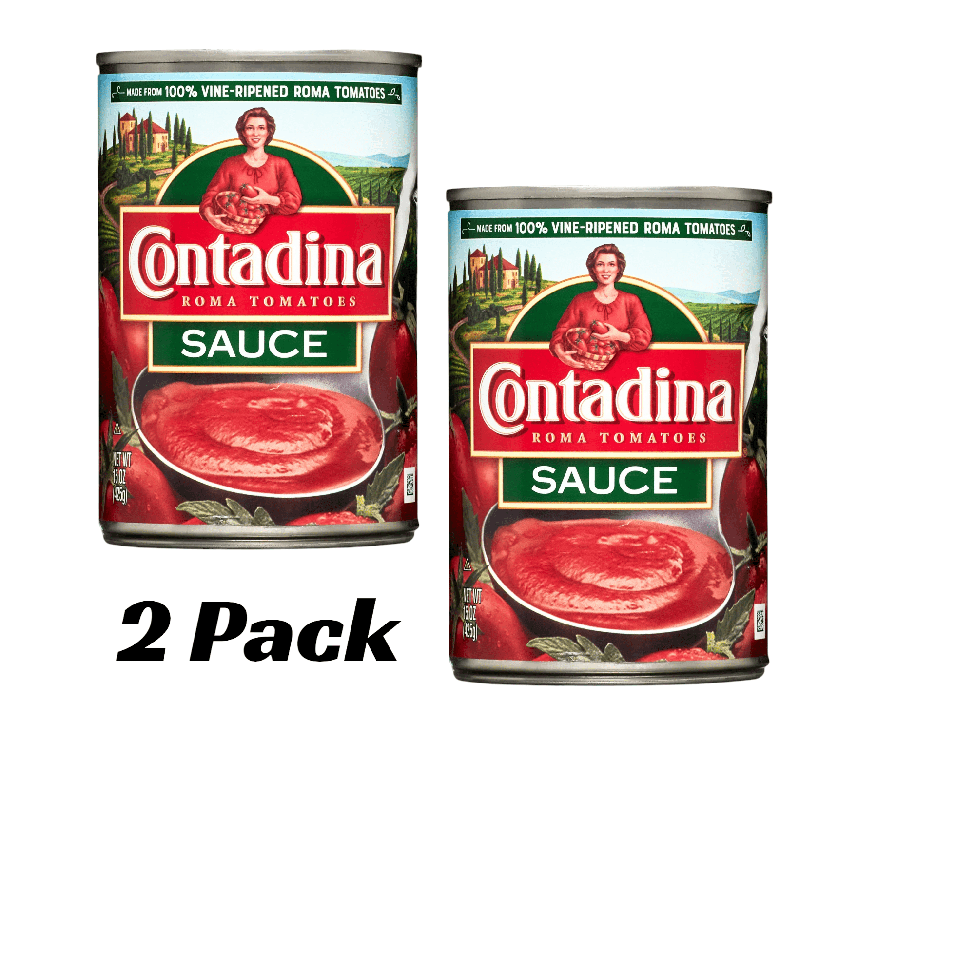 (2 pack) Contadina Tomato Sauce, 15 oz Can - Walmart.com