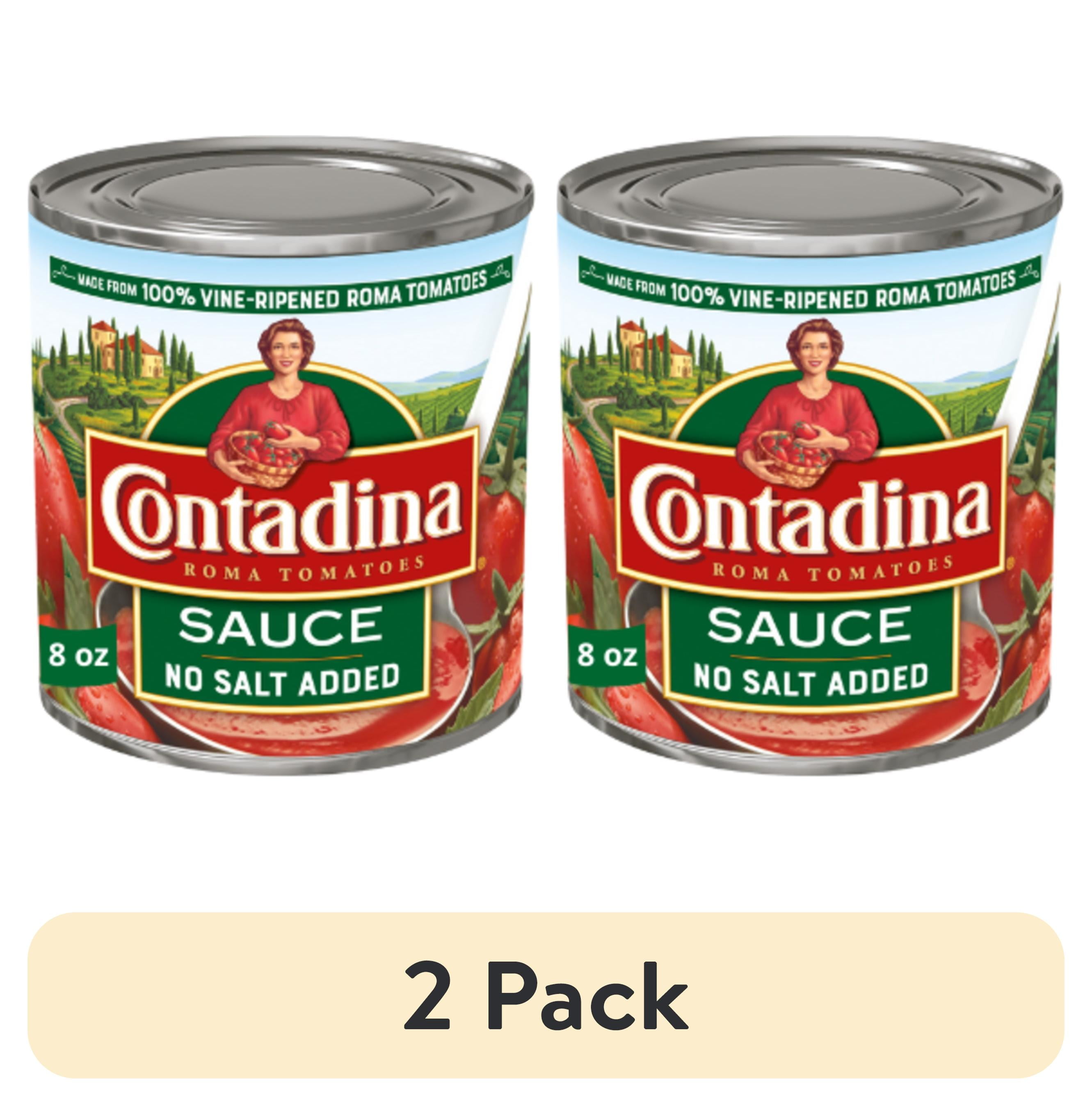 (2 pack) Contadina Tomato Sauce, No Salt Added, 8 oz Can - Walmart.com