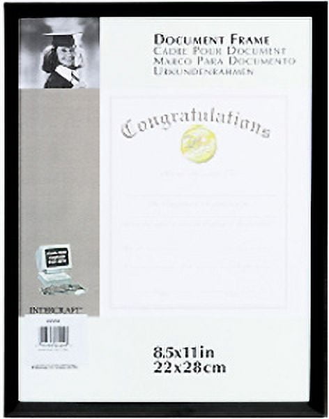 (2 pack) Contemporary Black metallic Certificate frame by Connoisseur ...
