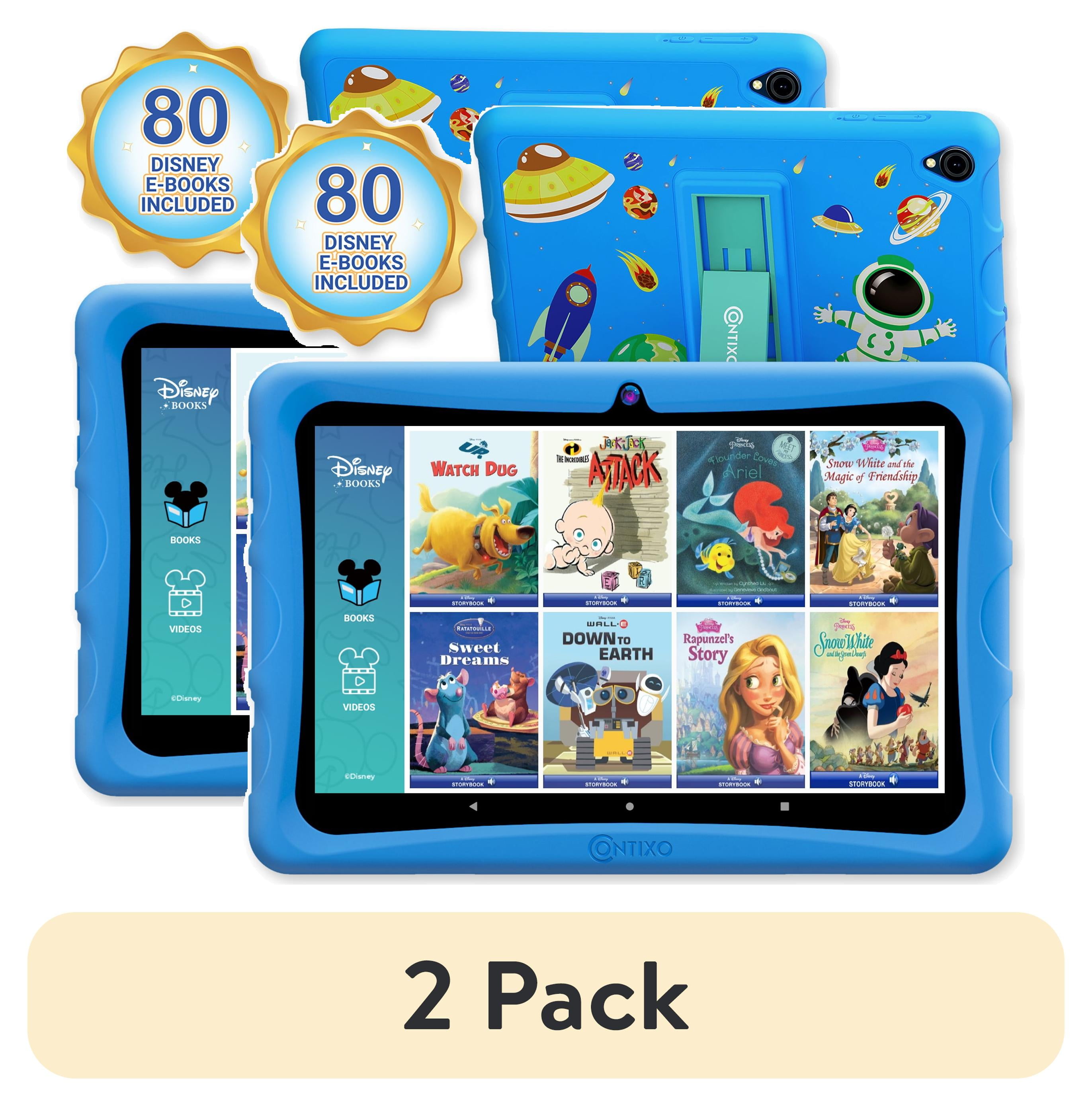 (2 pack) Contixo K103B 10-Inch Kids Tablet with 64GB Storage, Disney ...