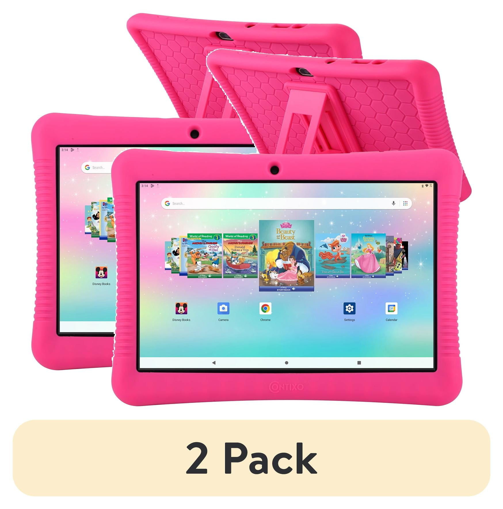 (2 pack) Contixo 10" Kids Tablet & Smart Watch Bundle, 80+ Disney ...