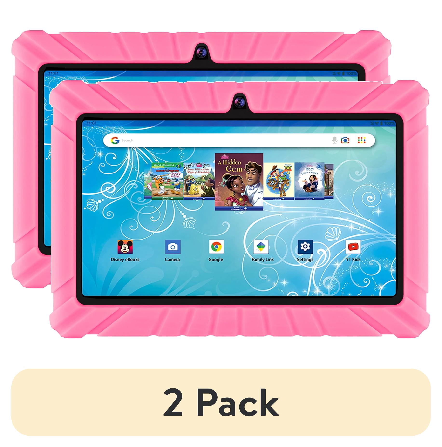 (2 pack) Contixo 7" Tablet Bundle, Kids Ages 3-7, 15 Free Educational Apps, STEM Learning ...