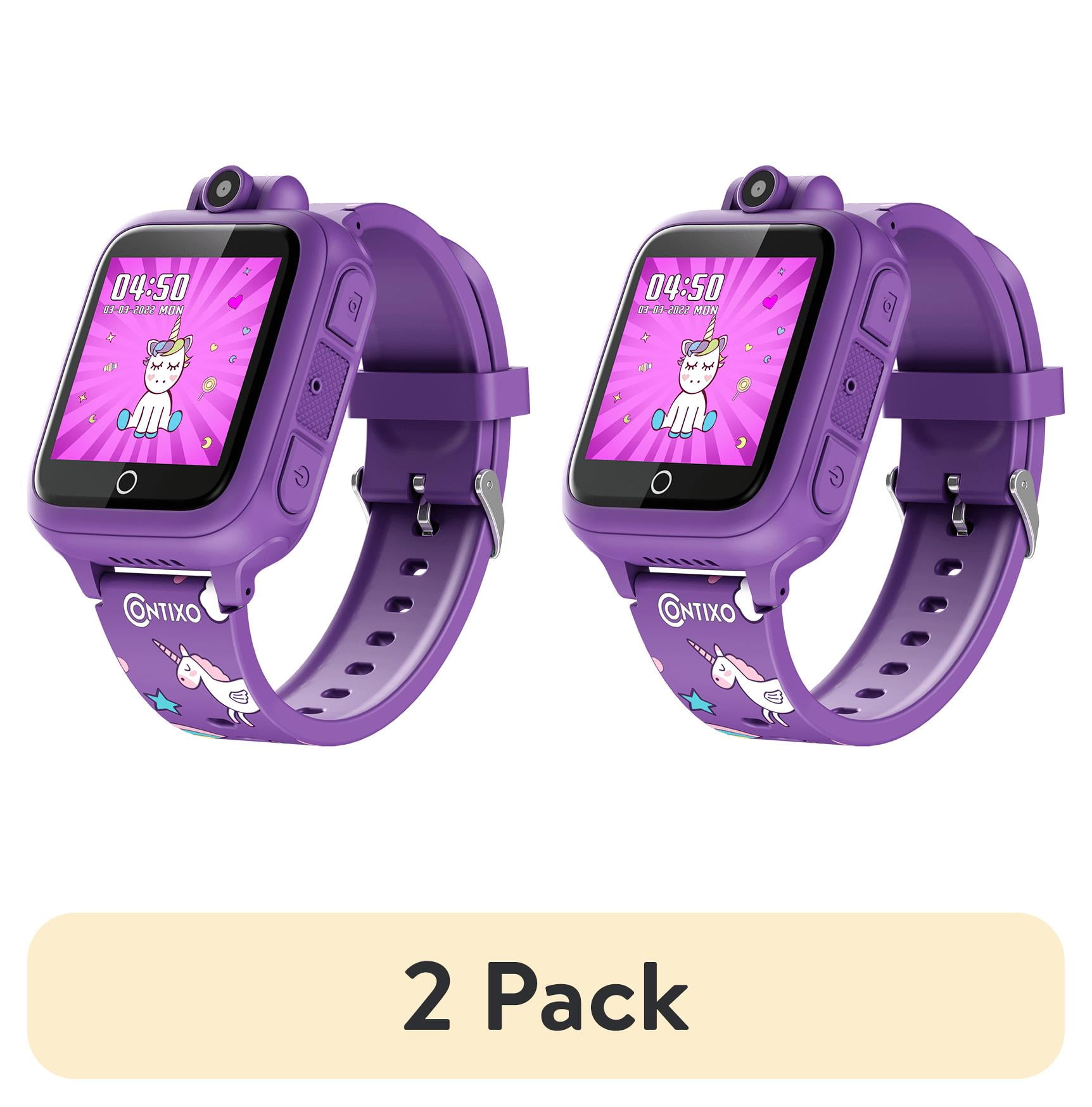 (2 pack) Contixo Kids Smart Watch, with 16 Educational Games, Camera ...