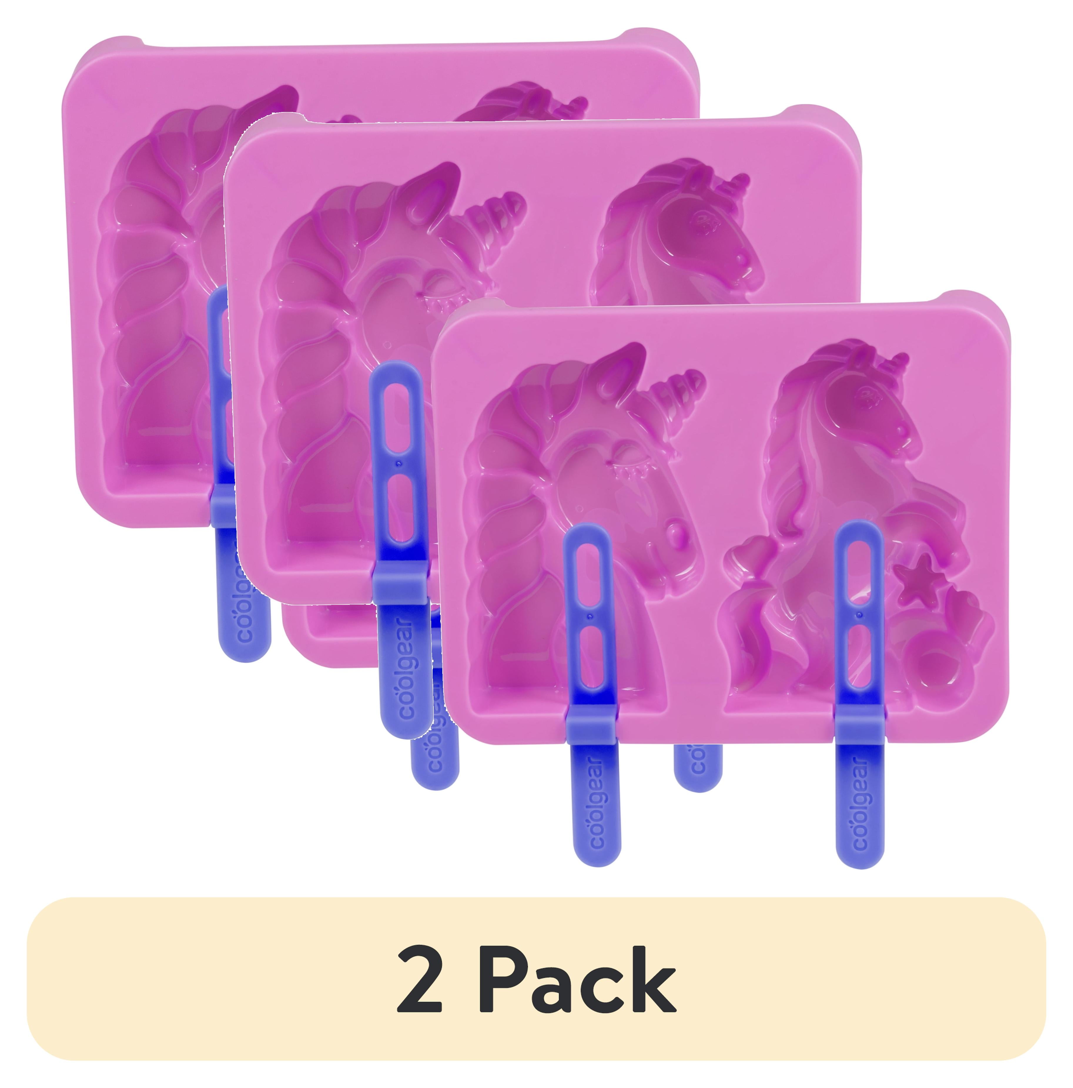 (2 pack) Cool Gear 2-Pack Stackable Ice Pop Trays - 4 Total Jumbo DIY ...
