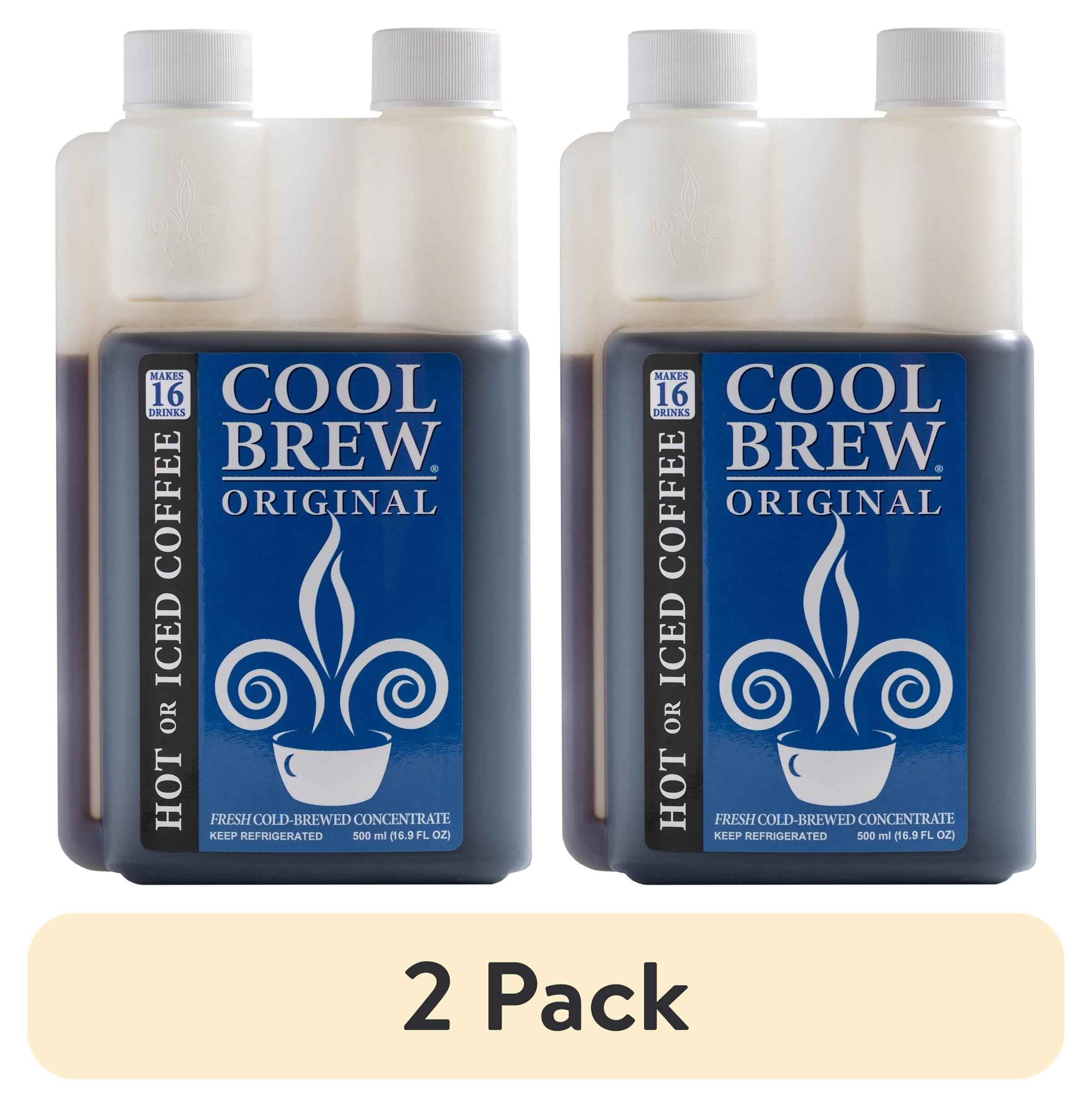 (2 pack) CoolBrew Original Hot or Iced Coffee, 16.9 fl oz - Walmart.com