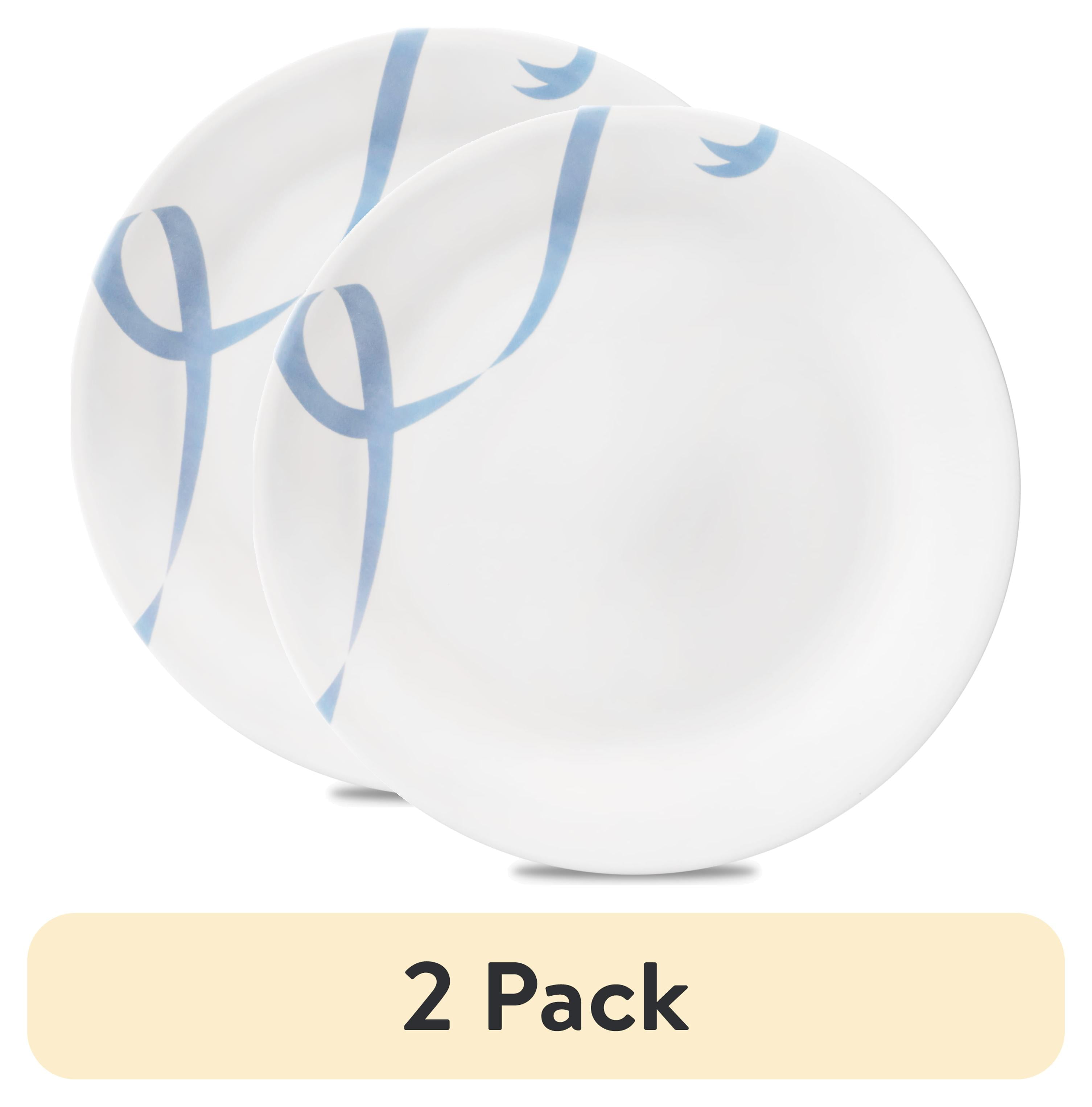Customer reviews for (2 pack) Corelle Blue Ribbons 10.3" Glass Dinner ...