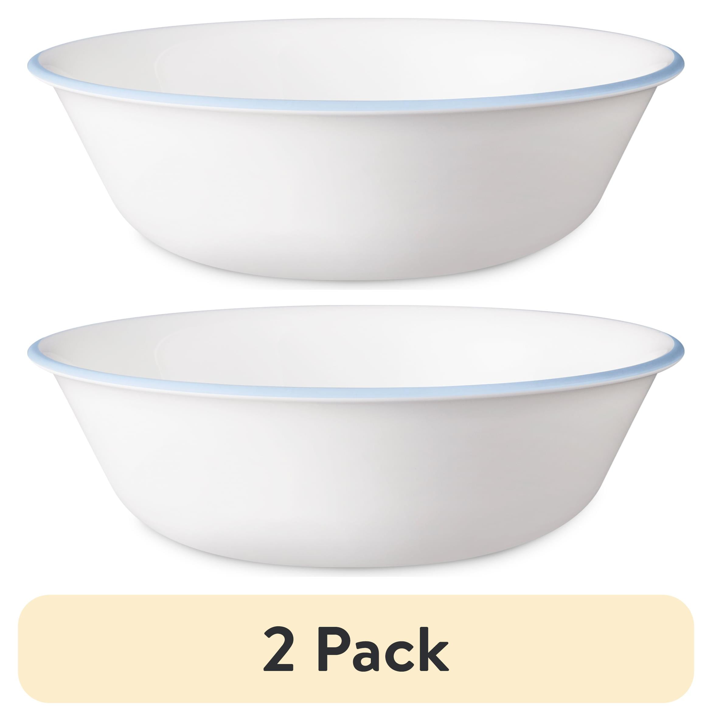 Corelle Blue Ribbons 18oz Soup Cereal Bowl 2 Pack Microwave Dishwasher ...