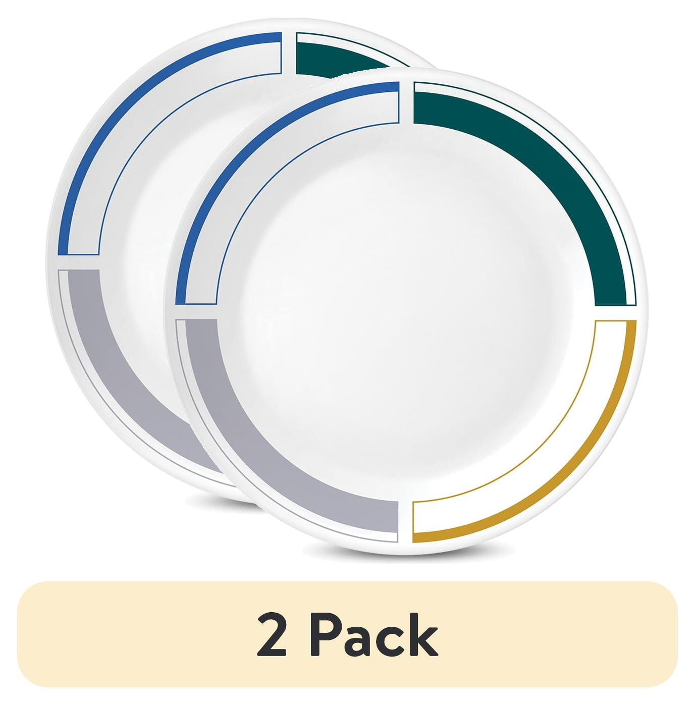 (2 pack) Corelle Color Block 10.25" Dinner Plate - Walmart.com