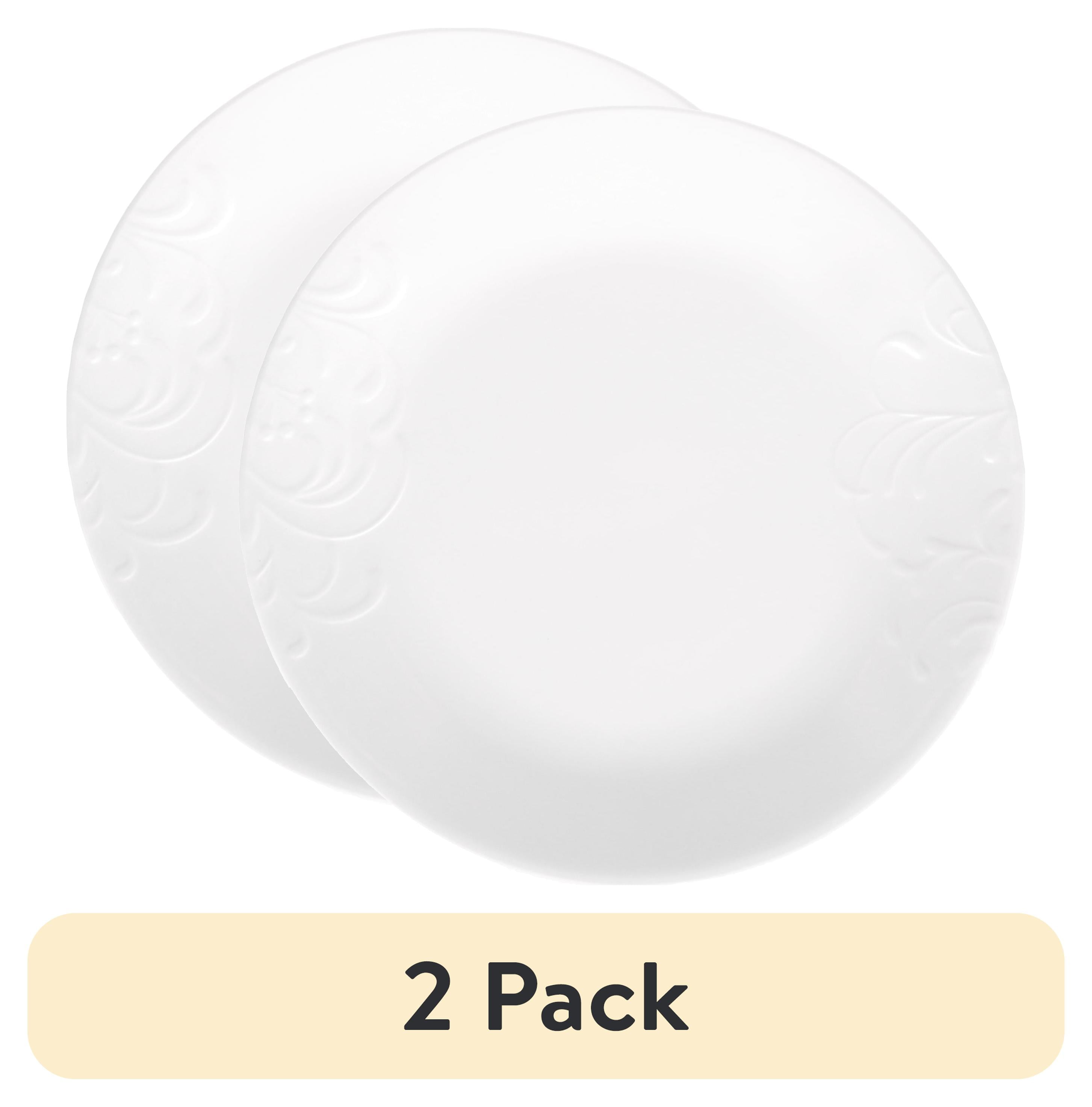Corelle Madeline Embossed 8.5 Glass Salad Plate - Walmart.com