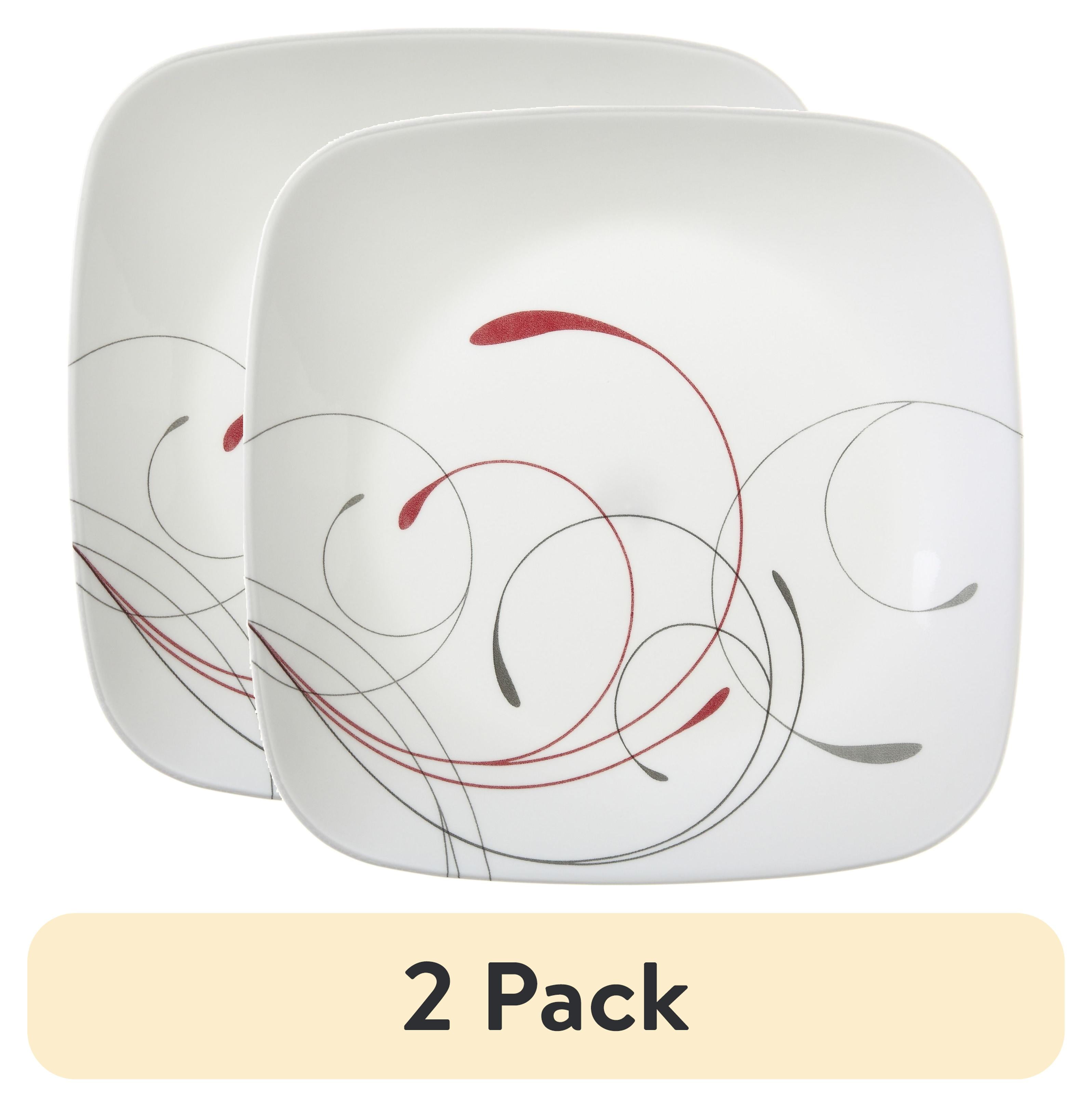 Corelle Splendor Square 9" Salad Plate 2 Pack Lightweight Durable ...