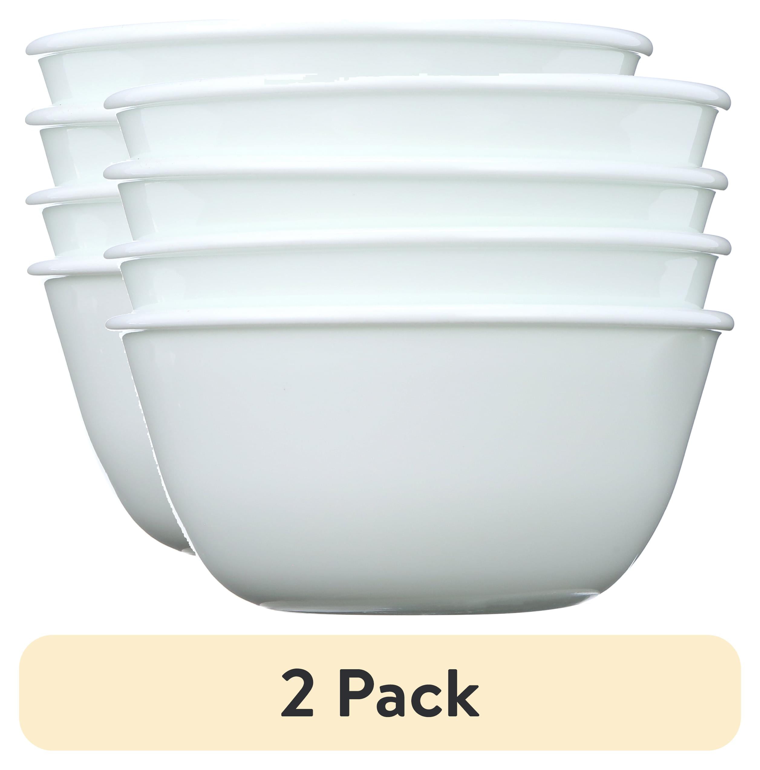 (2 pack) Corelle Winter Frost White 12 oz Glass Rice Bowl (Set of 4 ...