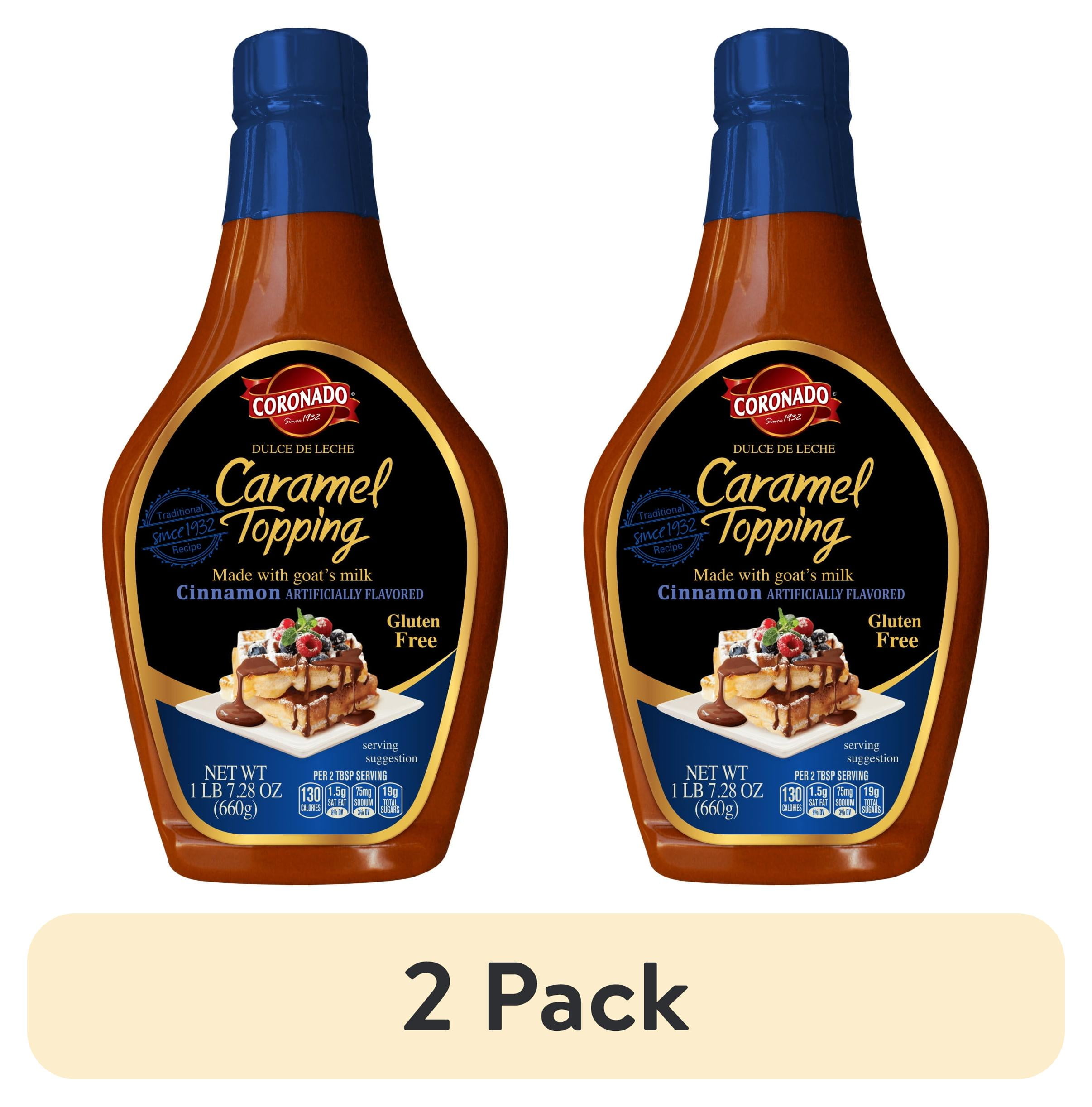 (2 pack) Coronado Cajeta Cinnamon Dulce De Leche Topping with Goat Milk, 23.28 oz Bottle ...