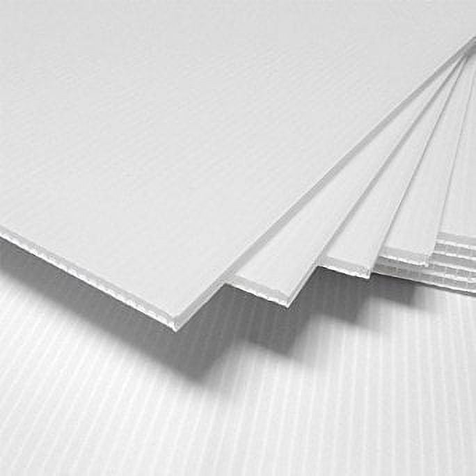 2 pack- Corrugated Plastic 6x12 4mm White - Walmart.com