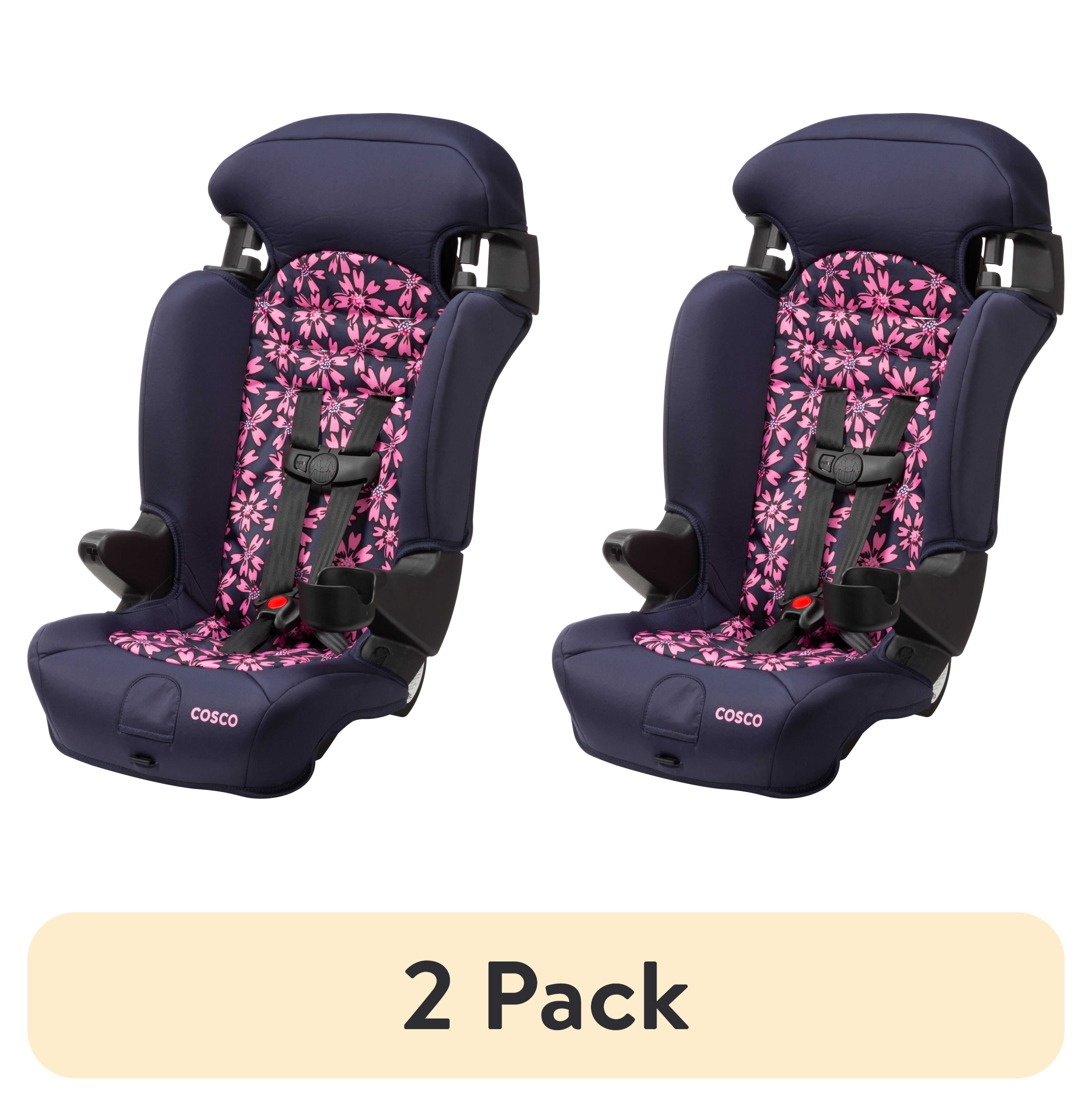 (2 pack) Cosco Kids Finale 2-in-1 Booster Car Seat, Pink Amaryllis, Toddler, Unisex - Walmart.com