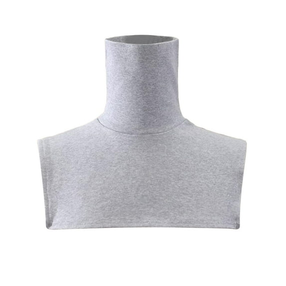 2 pack Cotton Fake Turtleneck Dickey Collar Lightweight Detachable Mock ...