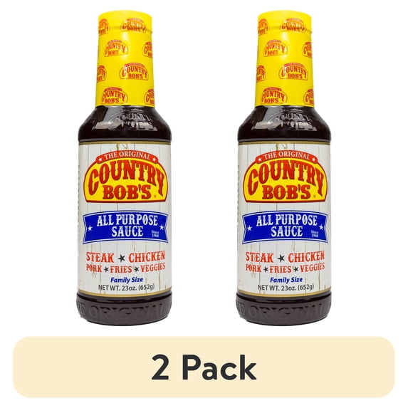 (2 pack) Country Bob’s All Purpose Sauce, The Original, Value Size, 23 ...