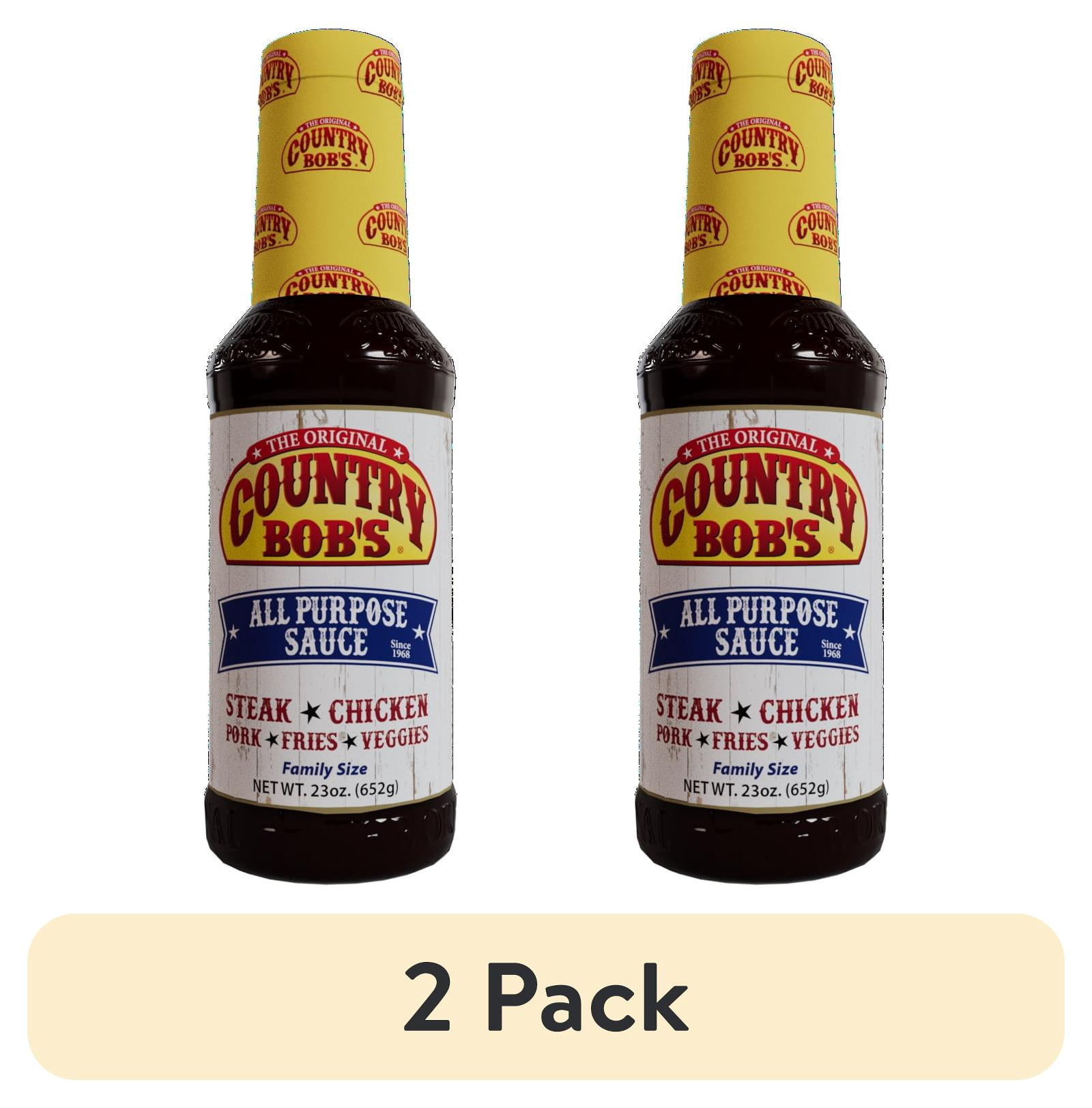 (2 pack) Country Bob’s All Purpose Sauce, The Original, Value Size, 23 ...
