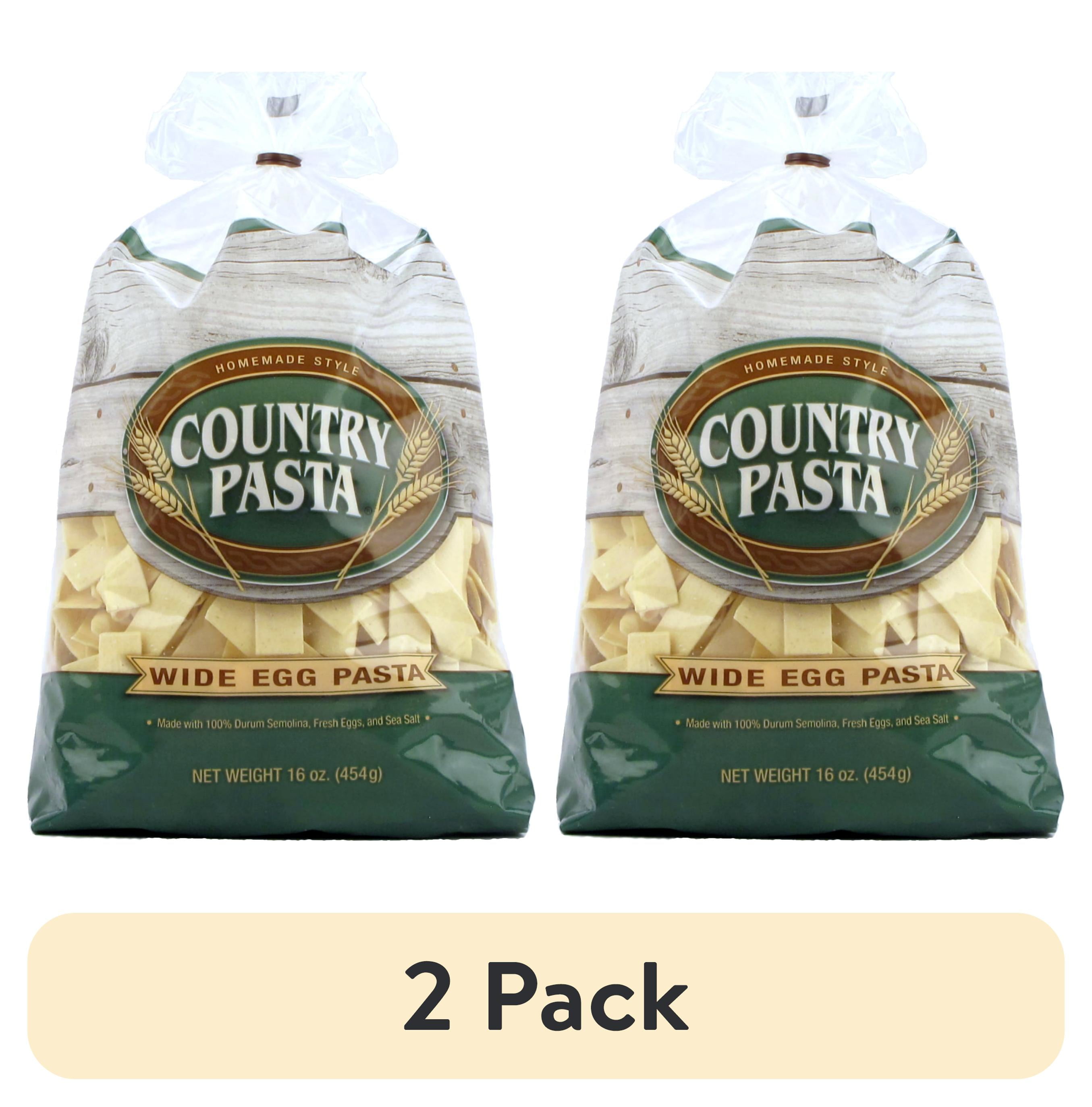 (2 pack) Country Pasta Homemade Style Wide Egg Pasta, 16 Oz - Walmart.com