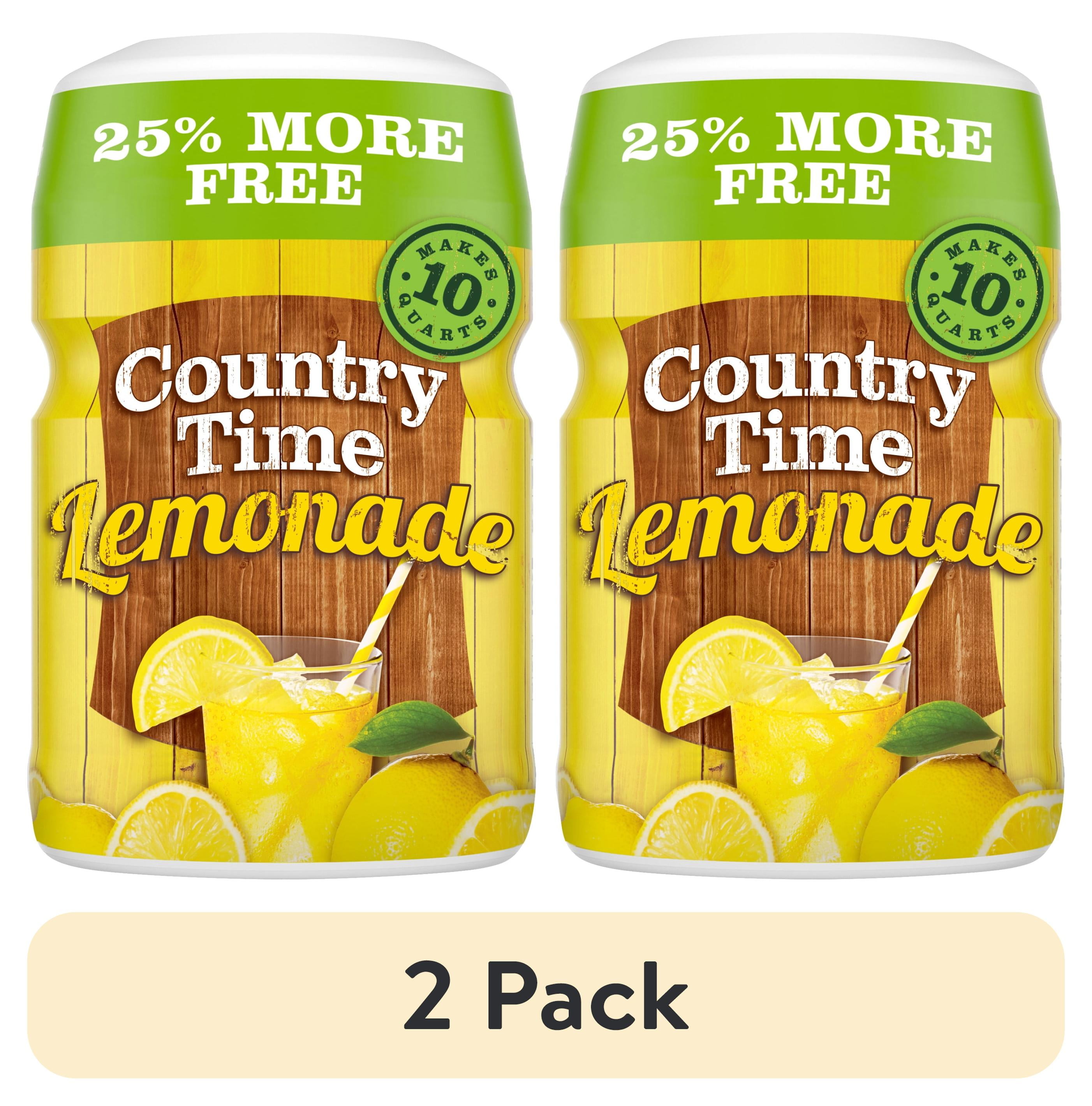 (2 pack) Country Time Lemonade Naturally Flavored Powdered Drink Mix ...