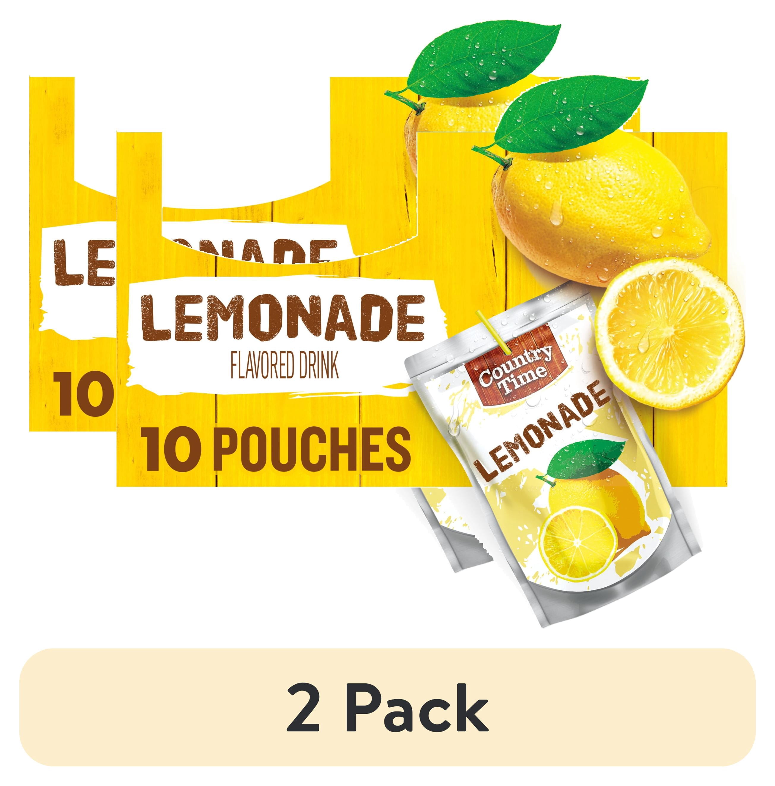 (2 pack) Country Time Ready to Drink Flavored Drink, 10 Pouches, for ...
