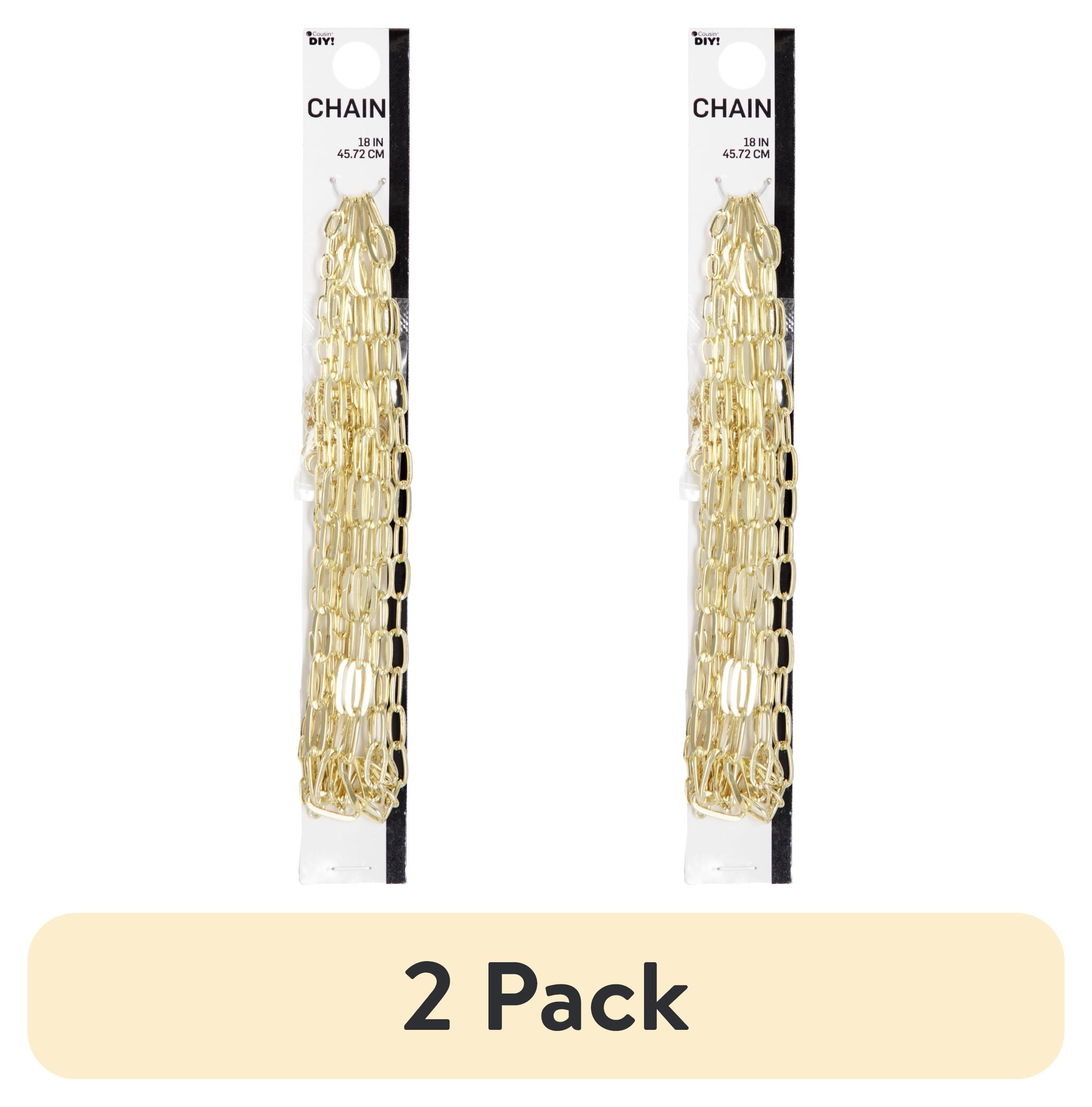 (2 pack) Cousin DIY 18 in Dainty Oval Chain with 3 in Extenders, 3 ...