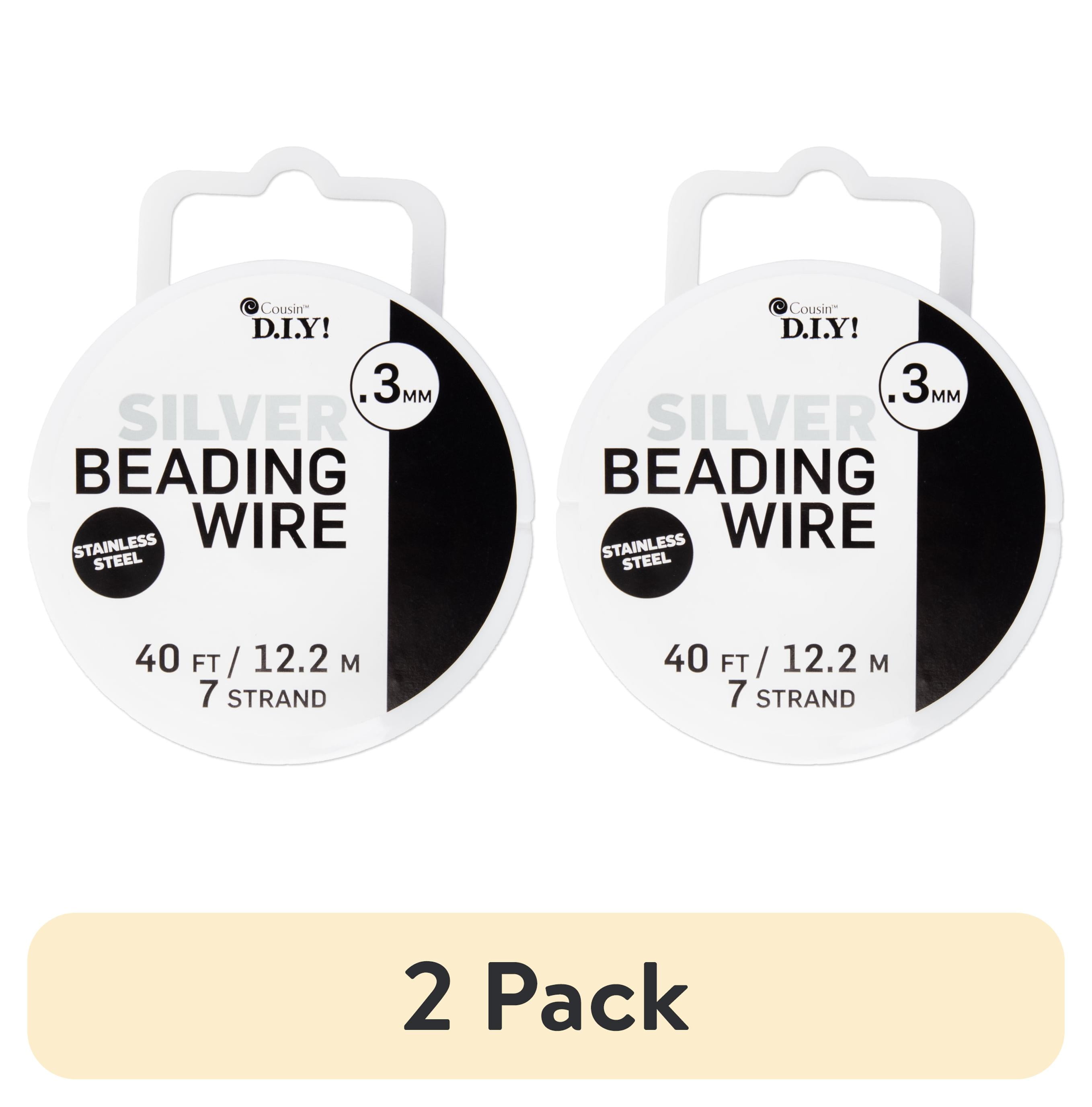 (2 pack) Cousin DIY 7-Strand Stainless Steel Flexible Beading Wire ...