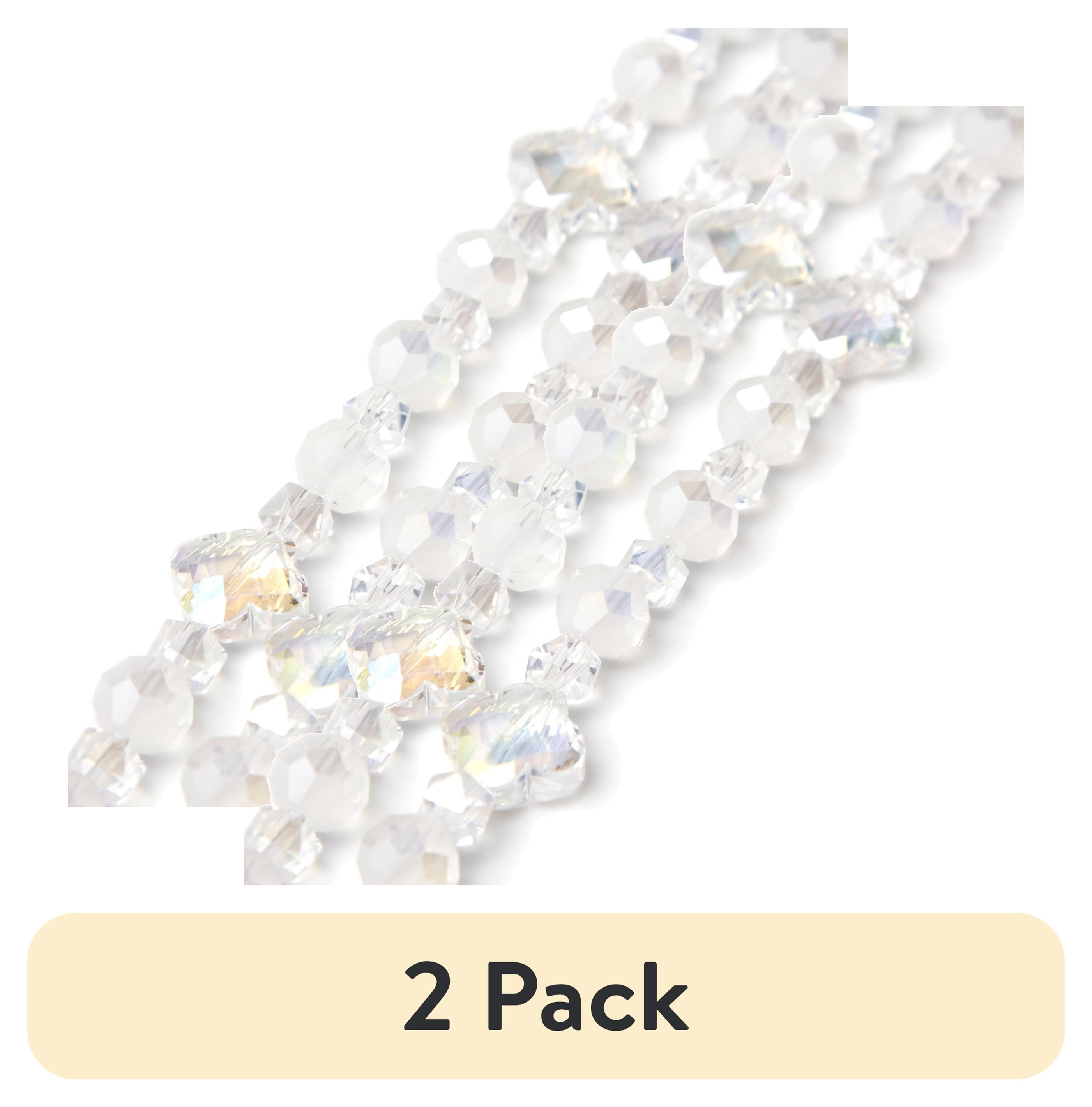 (2 pack) Cousin DIY Clear Clover Bead Strand, 52 Pc, Beads for Jewelry ...